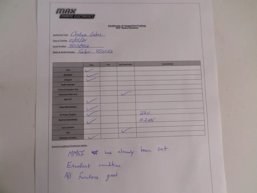 Sailor RT5022 Commercial Grade Marine VHF Radio with Class A DSC ...