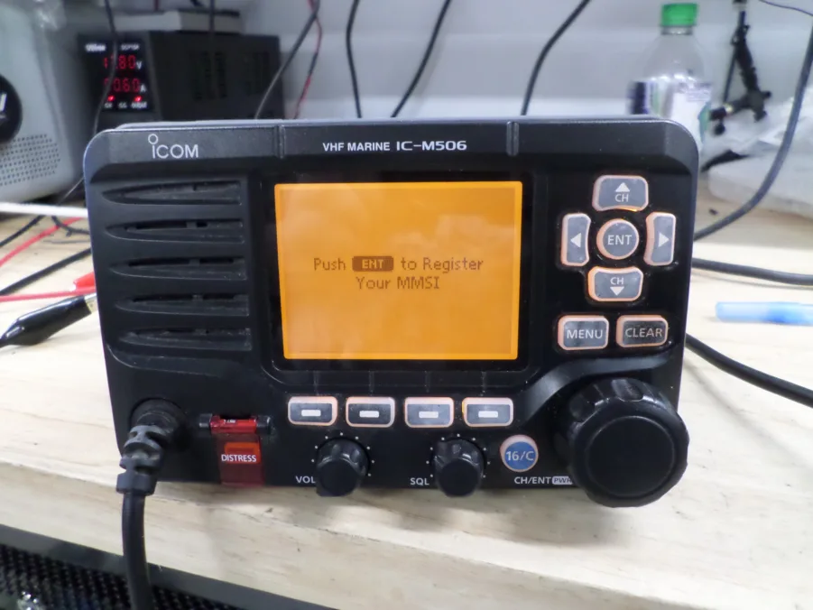 Icom IC-M506 Marine VHF Transceiver with Attached Mic - Tested* - Max ...