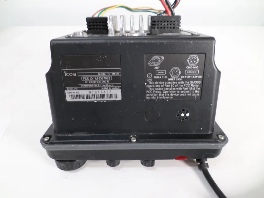Icom IC-M506 Marine VHF Transceiver with Attached Mic - Tested* - Max ...