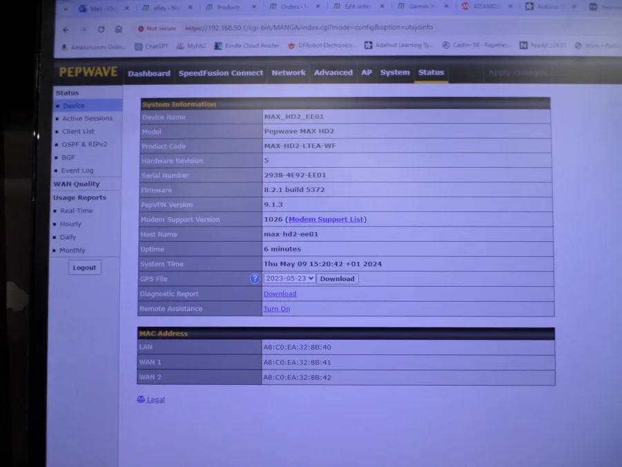Pepwave Max HD2 LTEA Dual 4G Wiresless Router - Tested - Max Marine ...