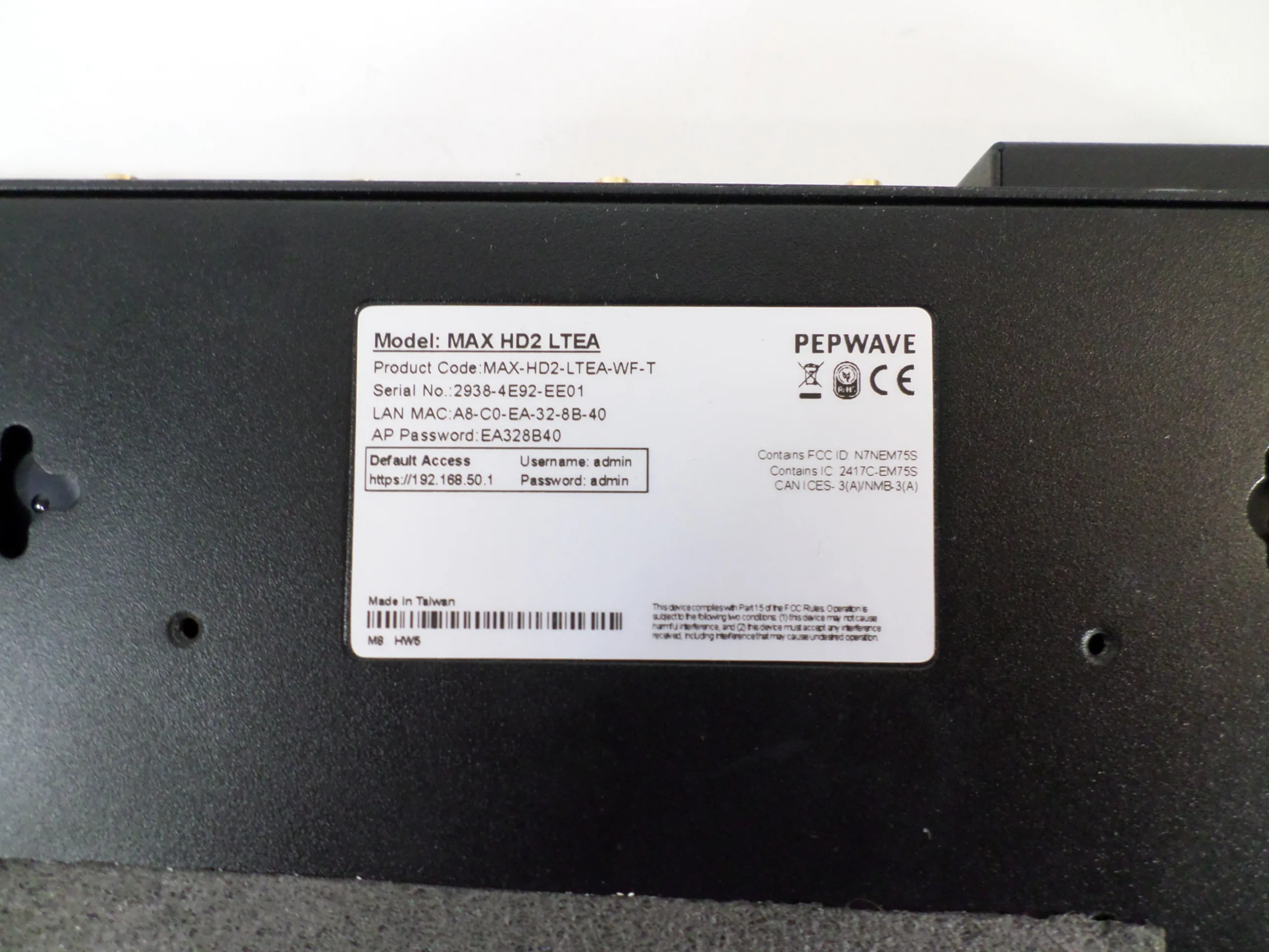 Pepwave Max HD2 LTEA Dual 4G Wiresless Router - Tested - Max Marine ...