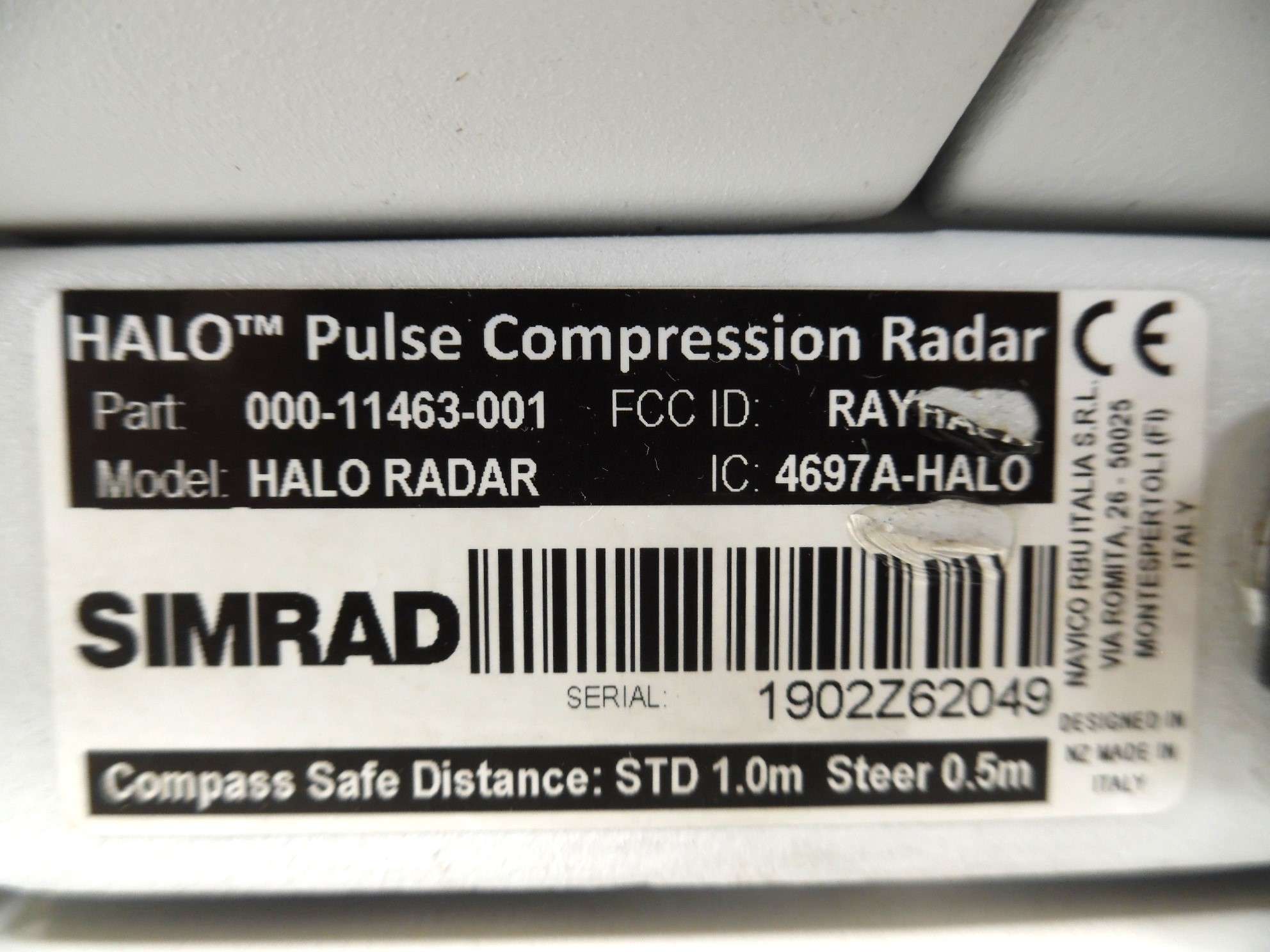 SIMRAD HALO 4 Pulse Compression Radar 4′ Open Array W/RI-12 -BENCH ...
