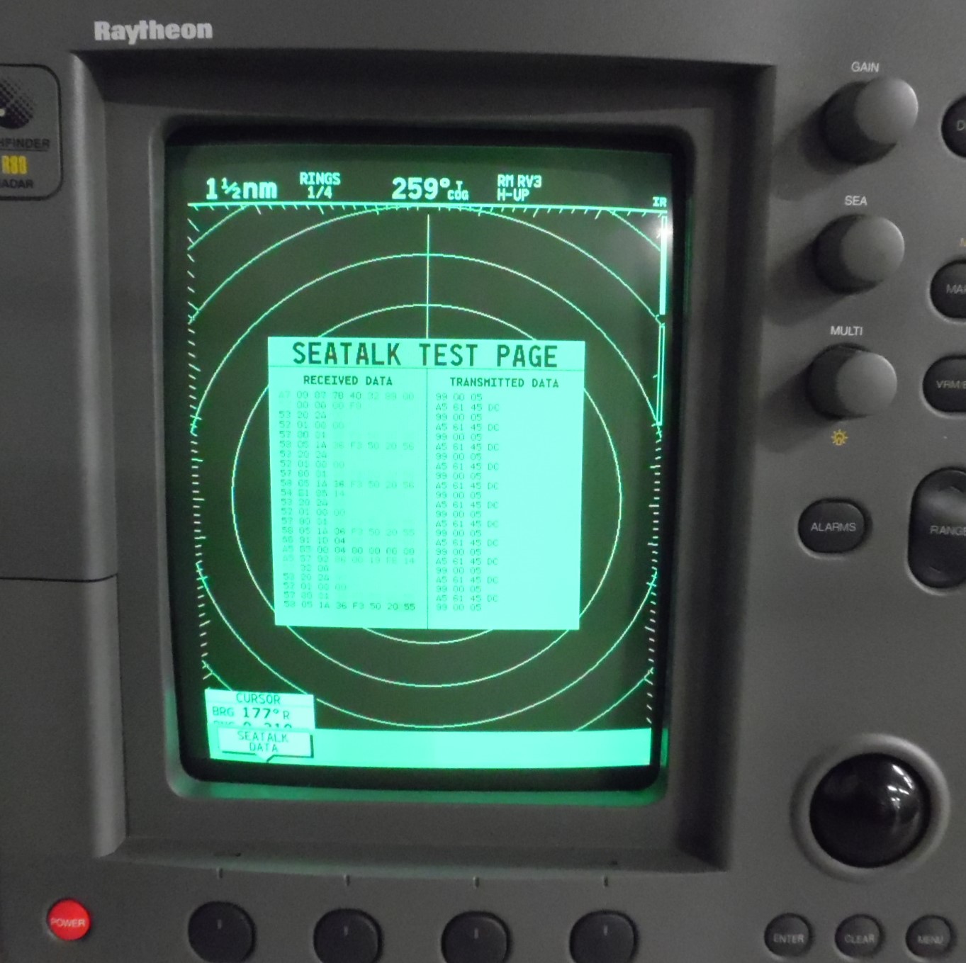 Raymarine 4kW Analog 4'ft. Open Array Radar M92654 w/ Raytheon R80 CRT ...