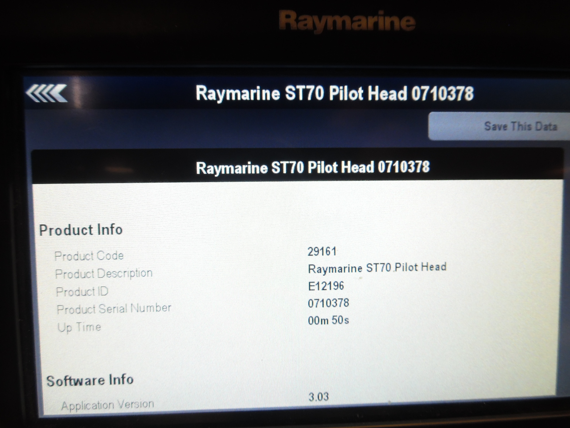 Raymarine ST70 E12196 Marine Autopilot Control Head - Max Marine ...