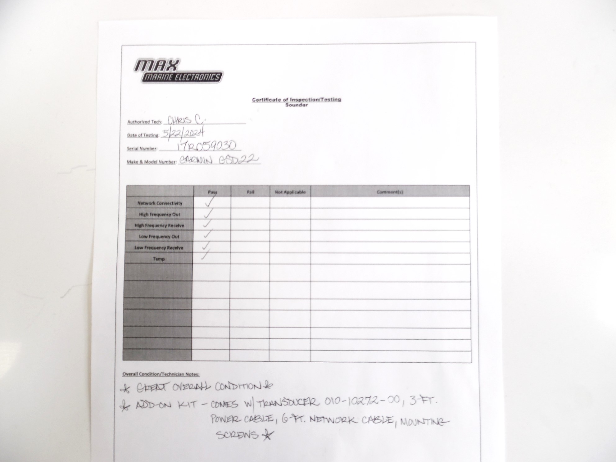 Garmin GSD22 Sounder Module Add-On w/Transducer and Cables~Bench-Tested ...