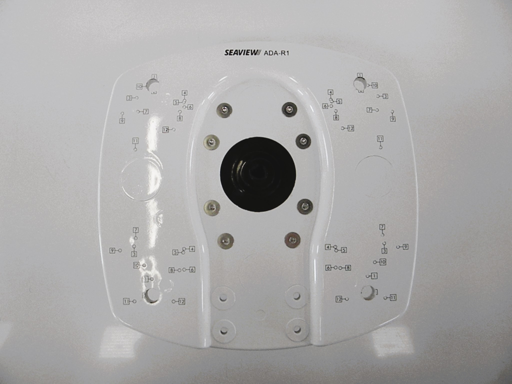 SeaView 5" Forward Leaning Modular Mount w/ Universal Top Plate f ...