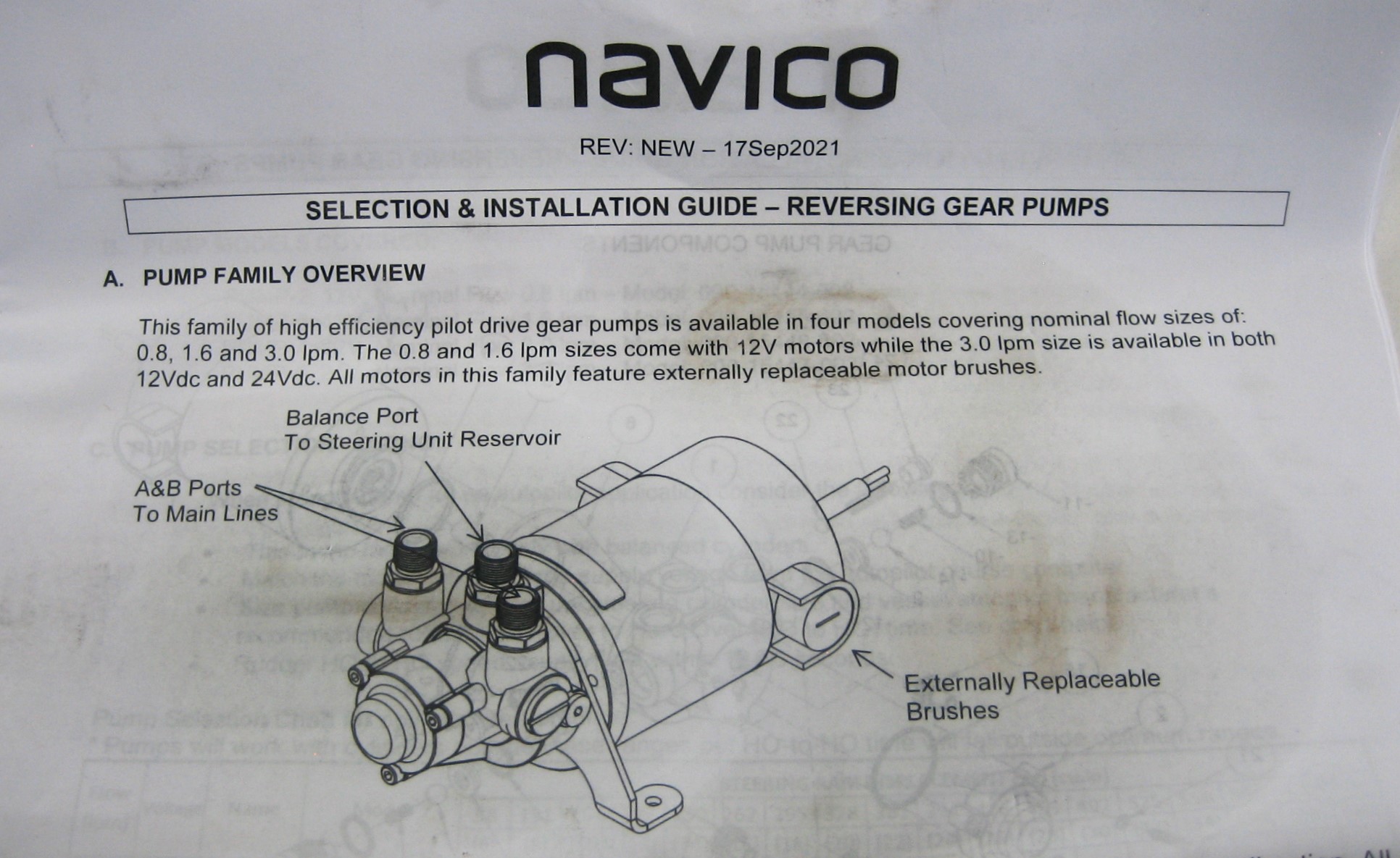 NAVICO PUMP-3 HYDRAULIC 1.6L AUTOPILOT PUMP RPU160 Replacement - Max ...