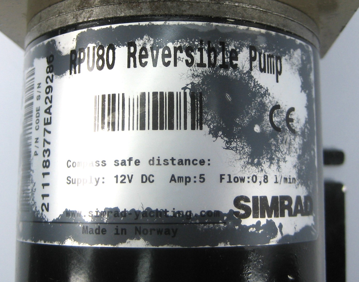 Simrad RPU80 12V Hydraulic Reversible Autopilot Pump - Max Marine ...