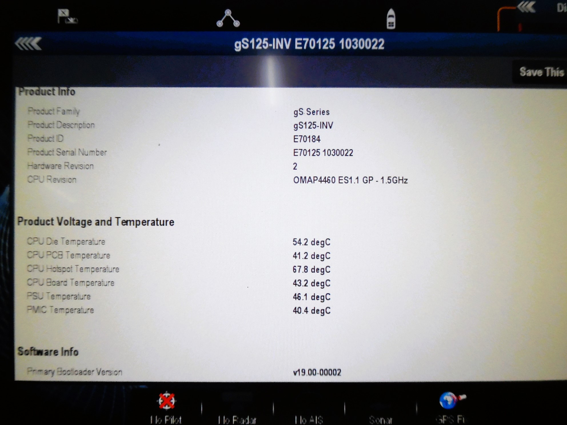 Raymarine gS125 12.1'' Glass Bridge Touchscreen Display - E70184 - Good ...