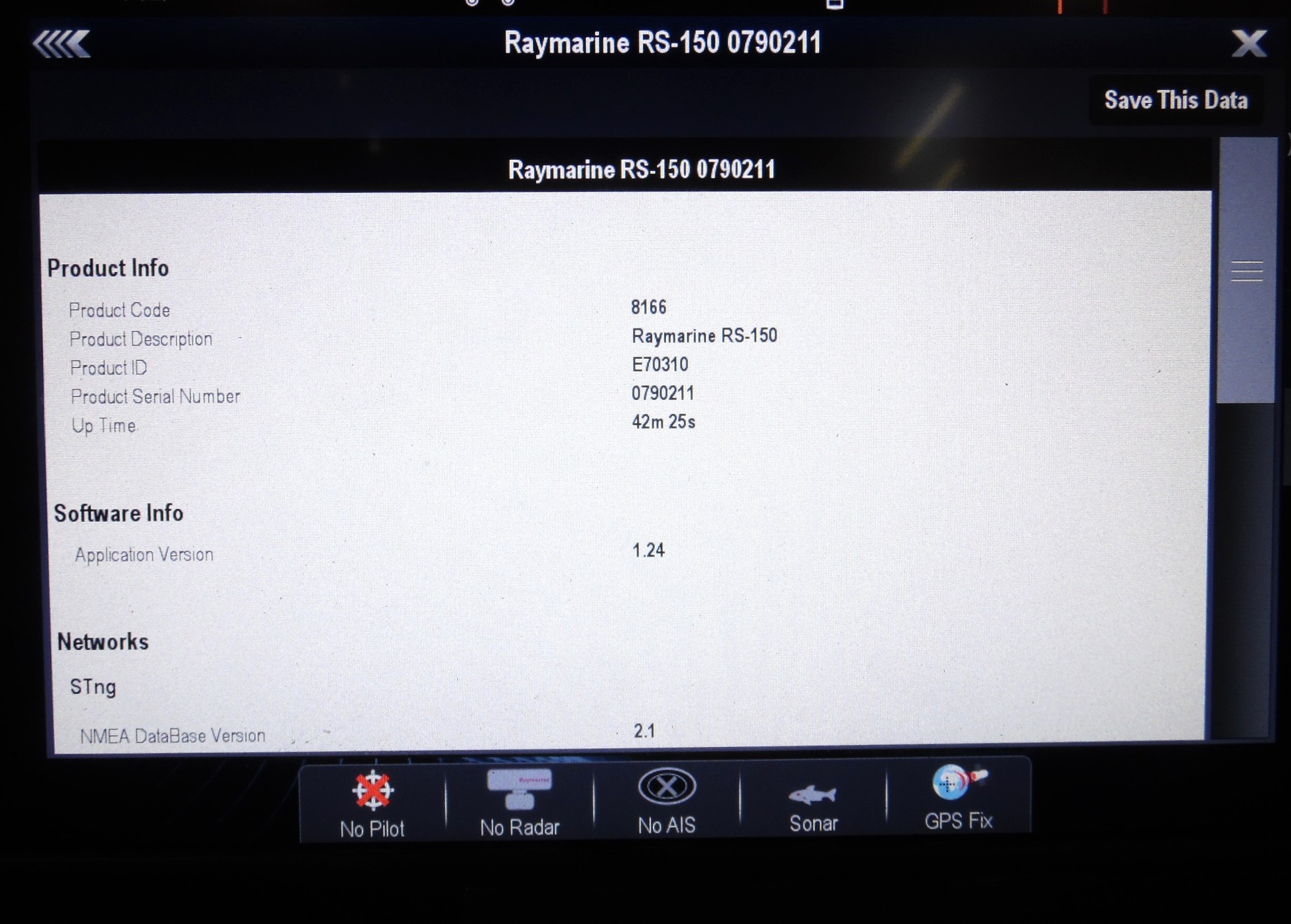 Raymarine Raystar150 GPS / GNSS Receiver Antenna w/ Pole Mounting Kit ...