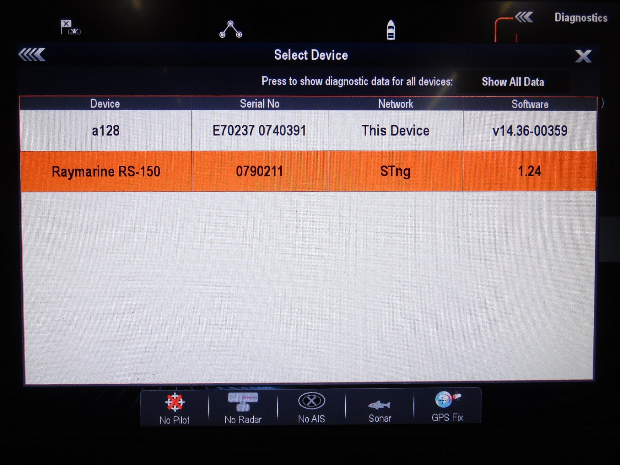 Raymarine Raystar150 GPS / GNSS Receiver Antenna w/ Pole Mounting Kit ...