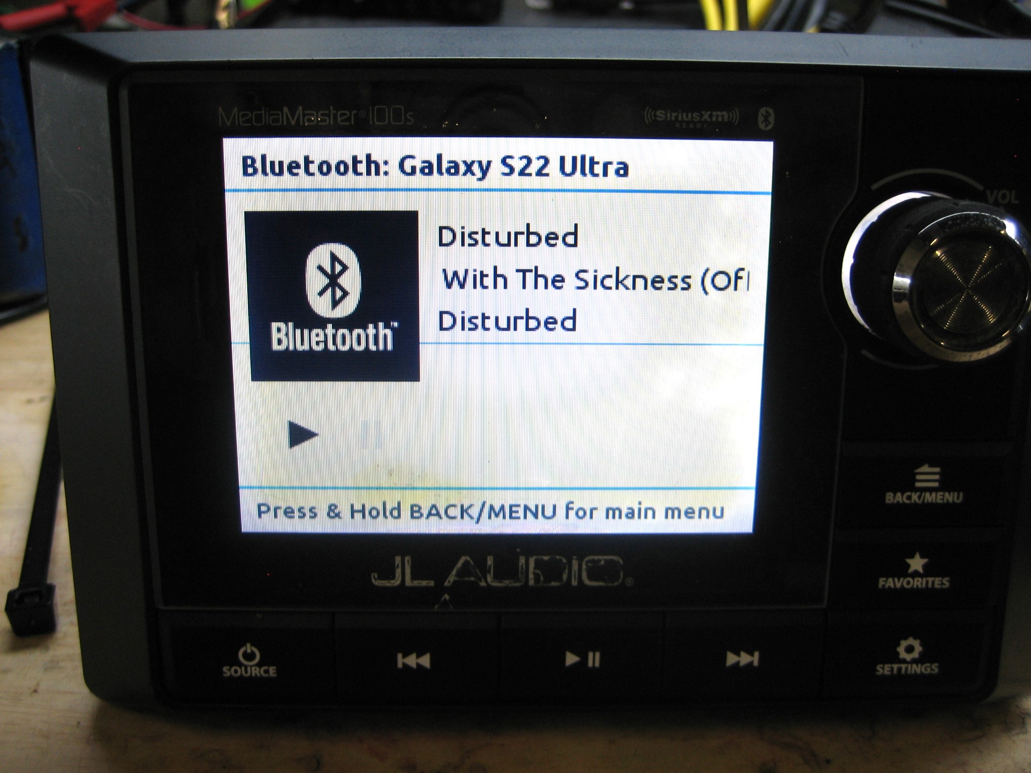 JL Audio MediaMaster MM100S-BE Marine Waterproof Source Stereo Head ...