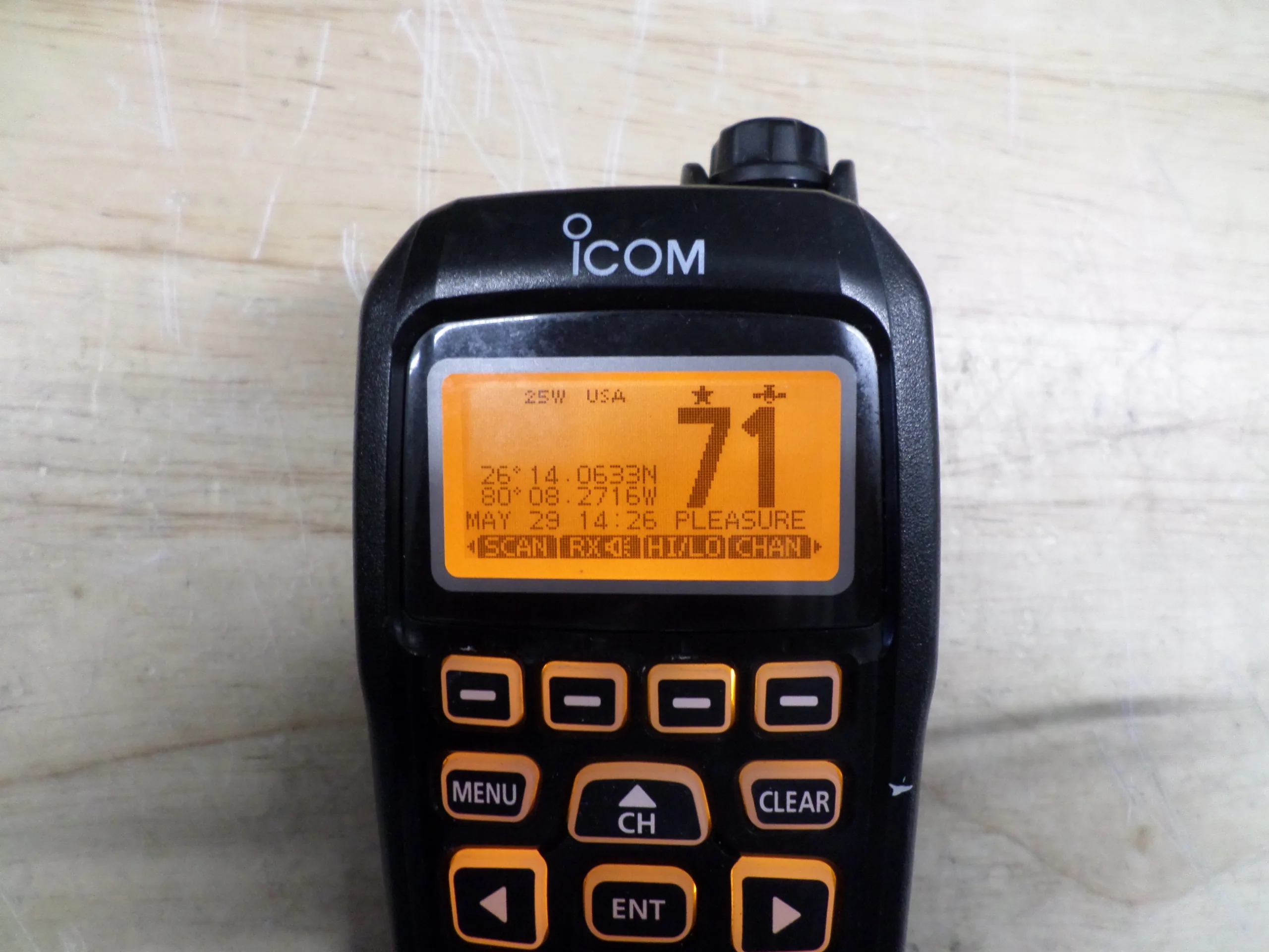 Icom HM-195B CommandMic Second Station Handset for IC-M506 IC-M605 VHF ...