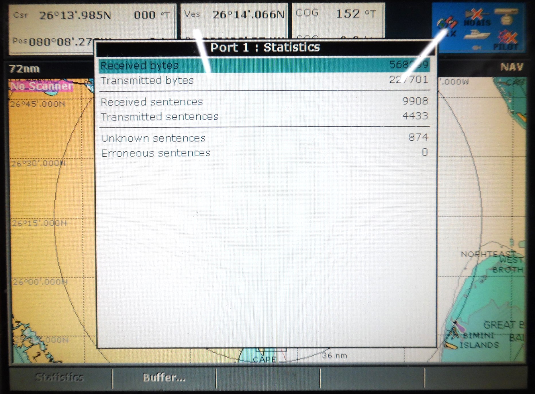 Raymarine Raystar 125 GPS Antenna w/ Pole Mount and NEW Battery ...