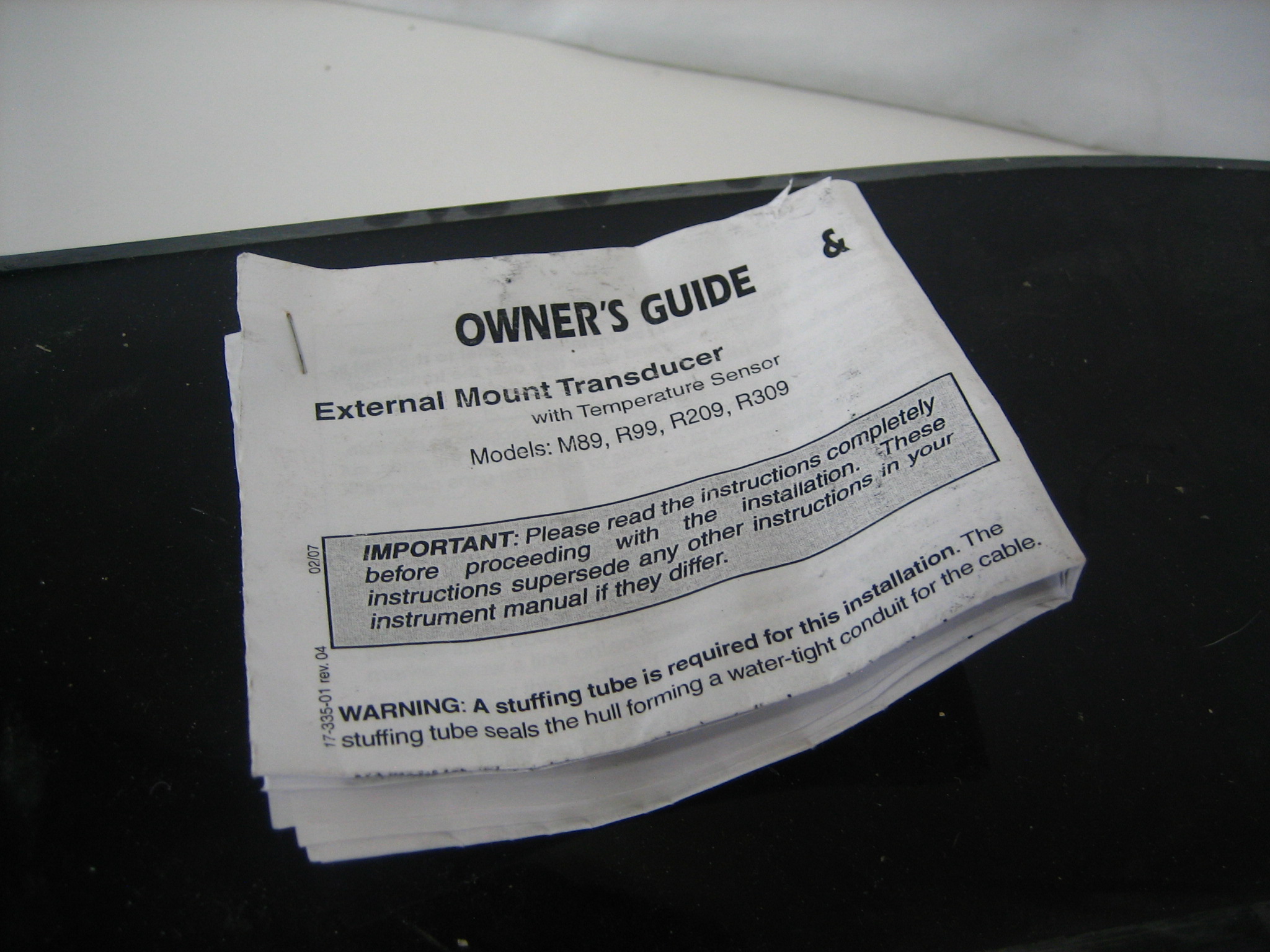 Airmar R309 2kw(HF) 3kw(LF) External Mount Transducer *NEW* Garmin ...