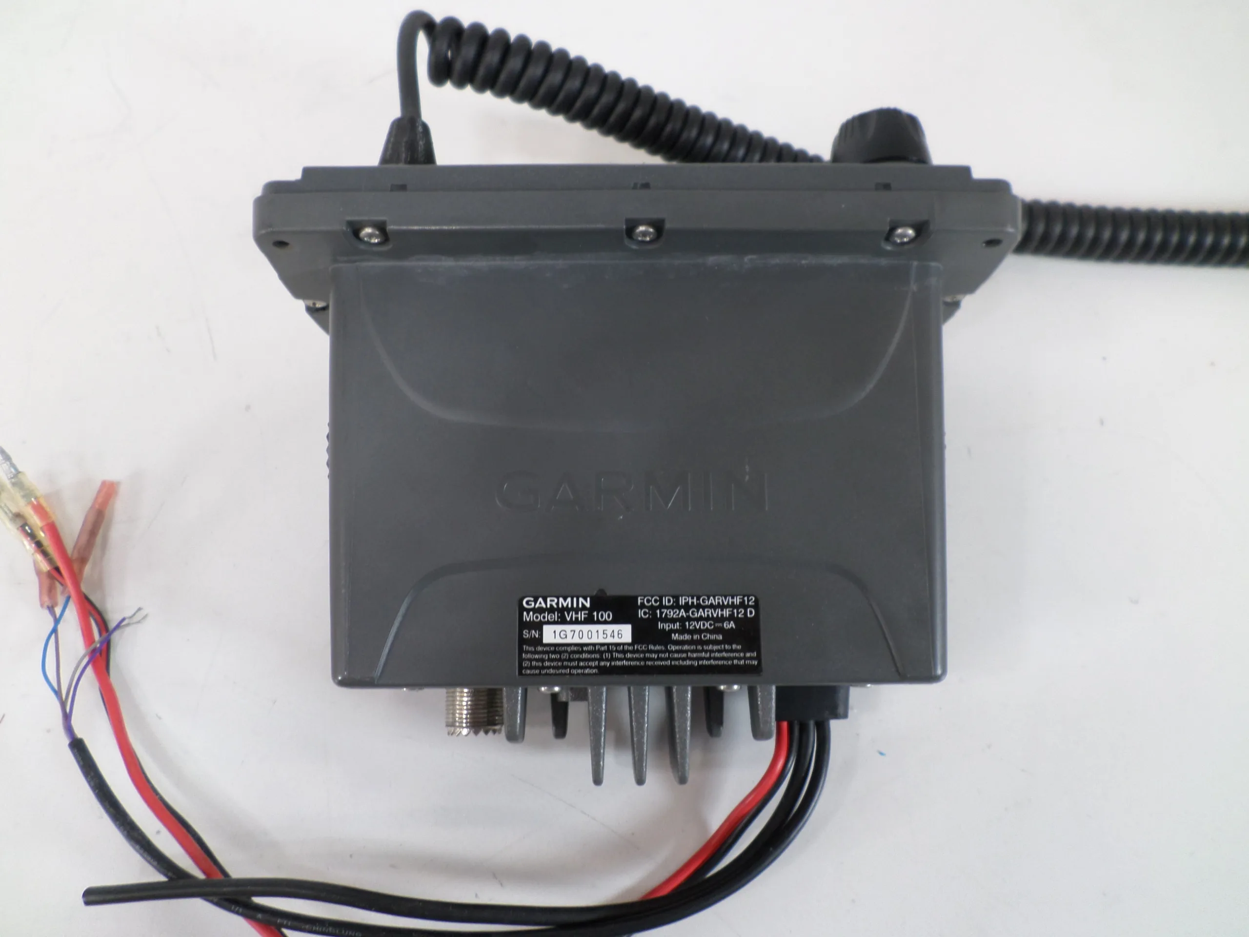 Garmin VHF100 Marine DSC Radio *With New Cable* - Max Marine Electronics