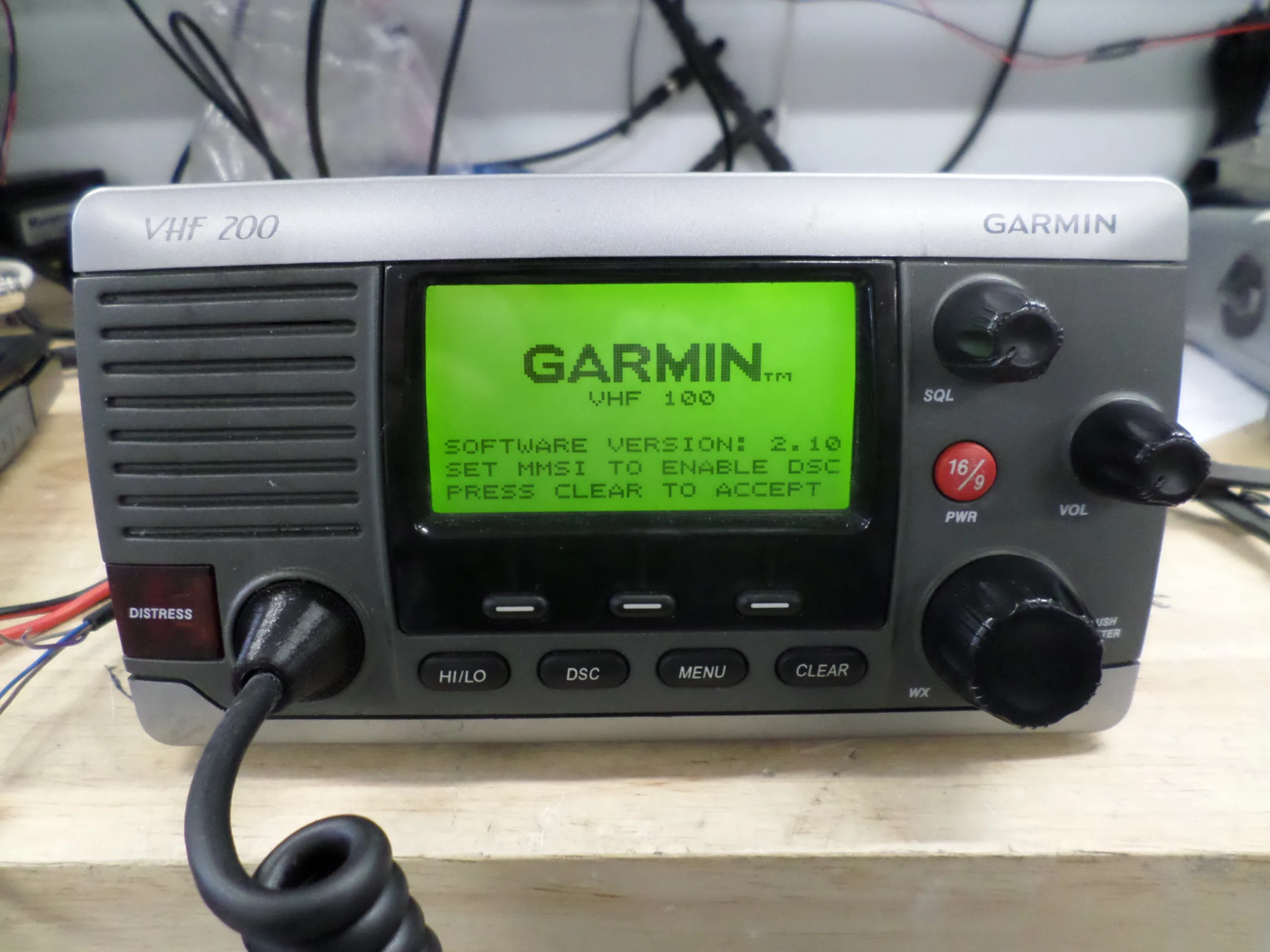 Garmin VHF100 Marine DSC Radio *With New Cable* - Max Marine Electronics