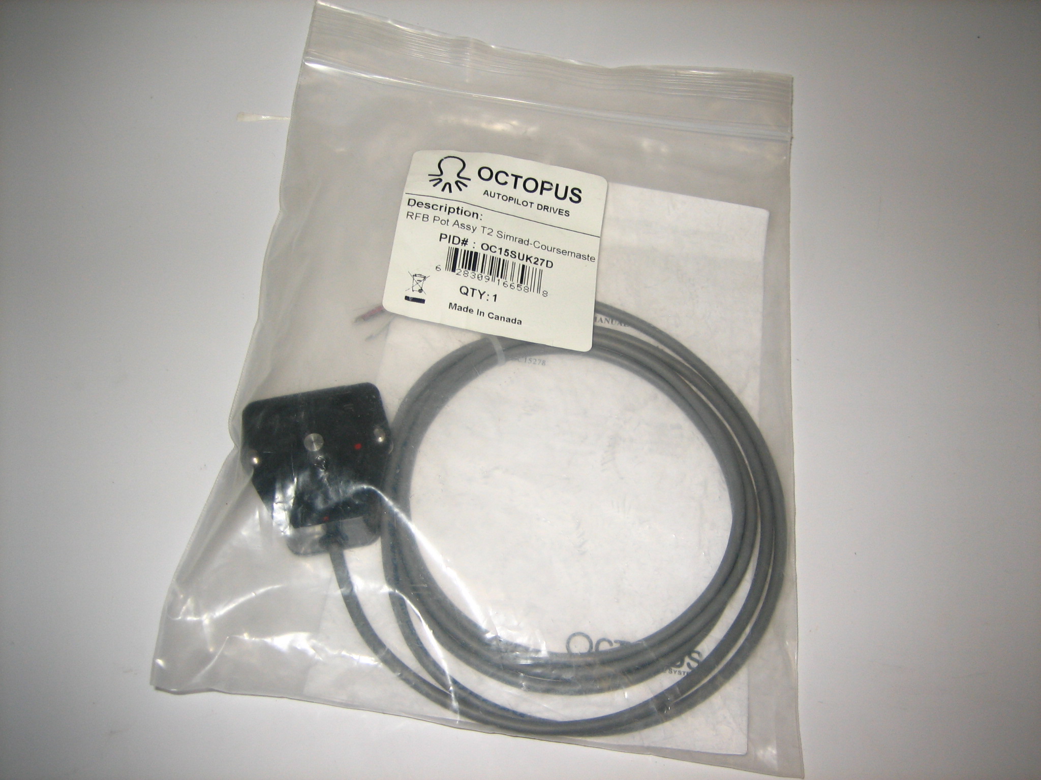 Octopus OC15SUK27D Rudder Feed Back Potentiometer Module - Coursemaster ...