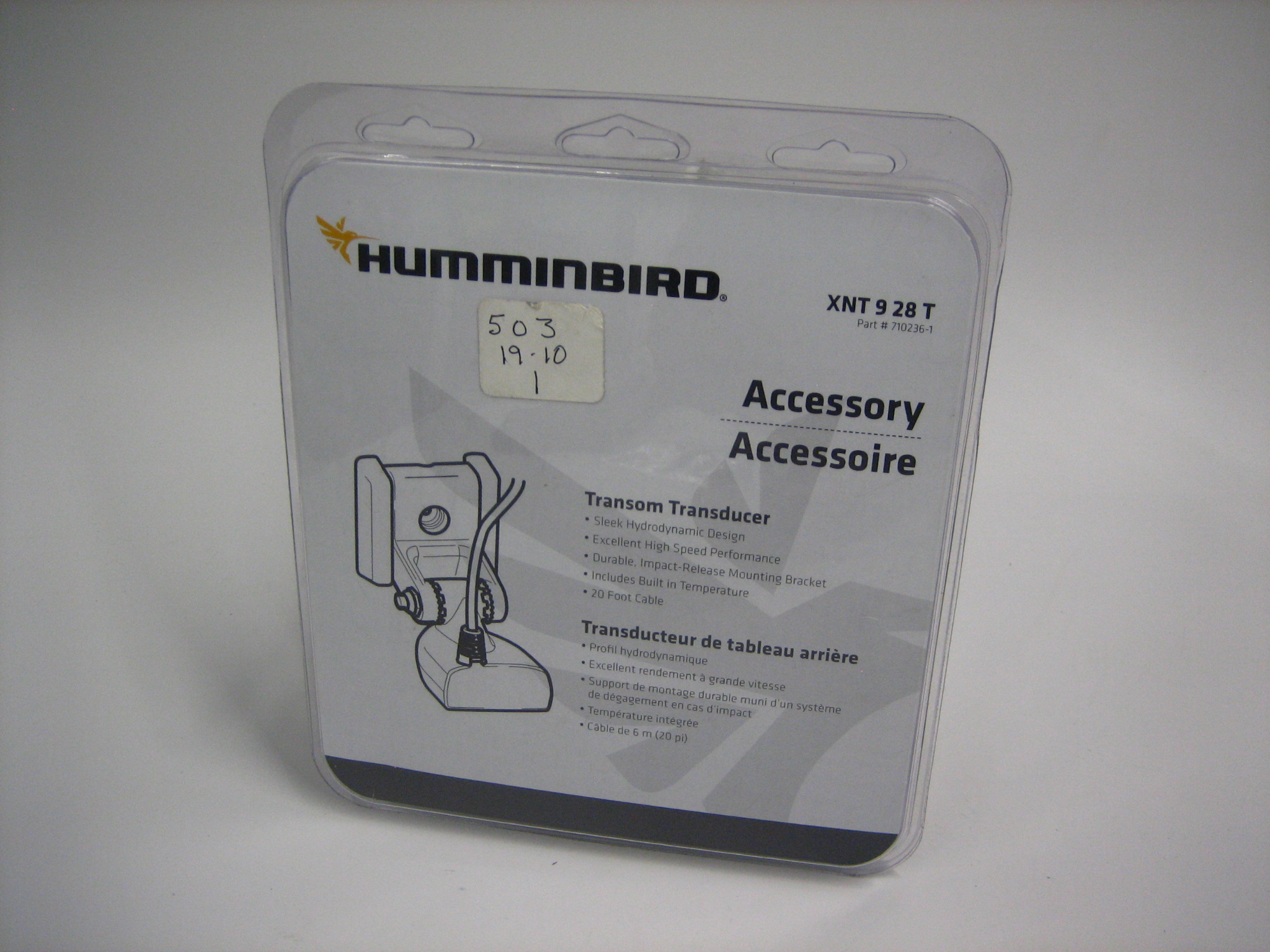 Humminbird XNT-9-28-T 710236-1 Transom Mount Transducer for PiranhaMAX ...