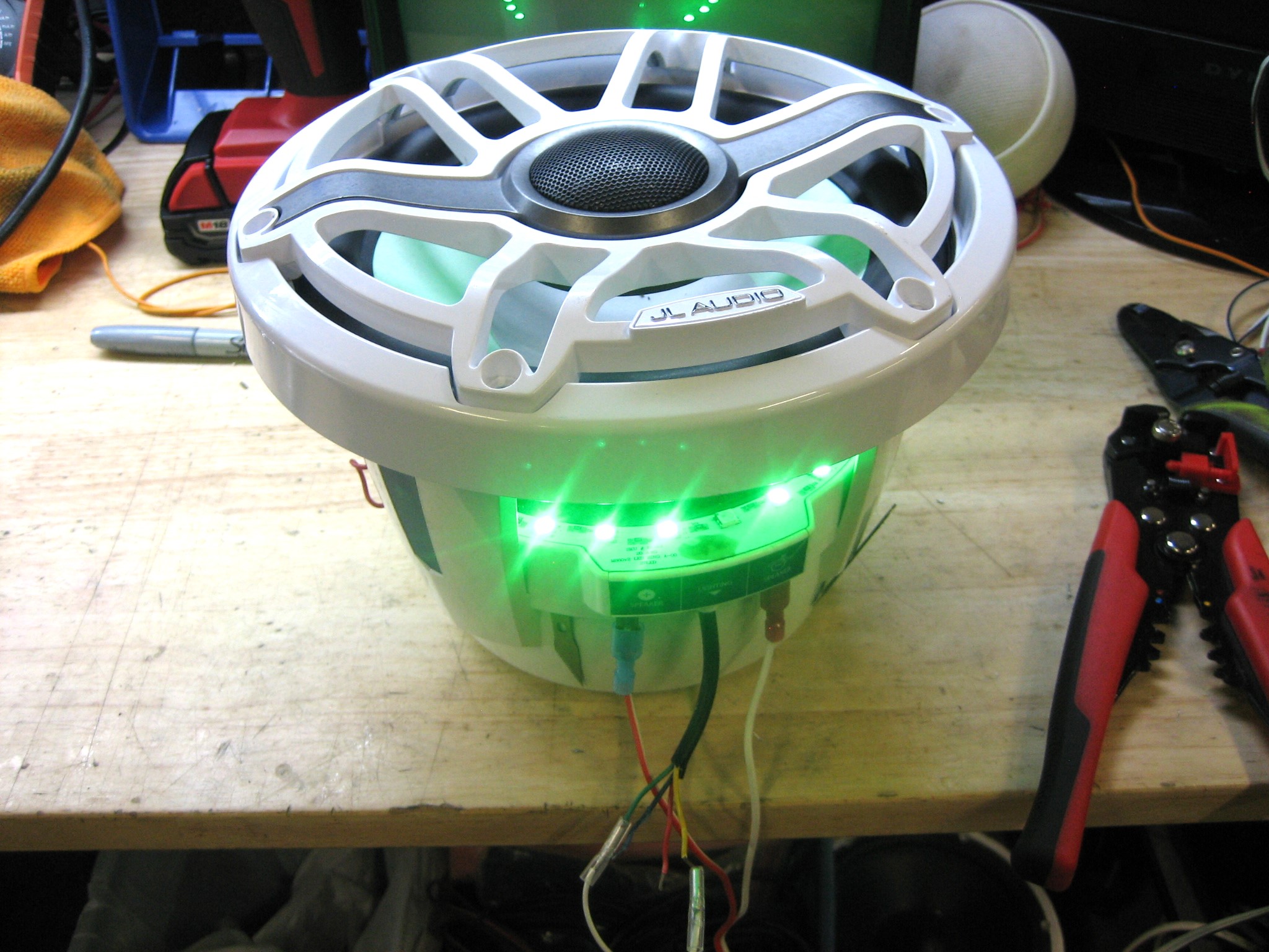 JL Audio M6-880X-S-GwGw-i 8.8" marine speakers with LED lights & Sports ...