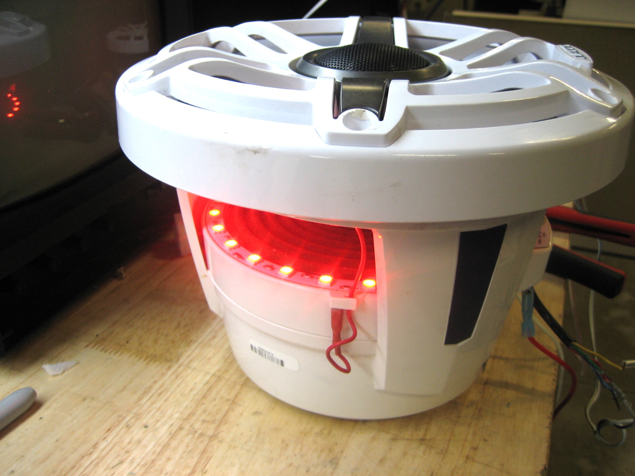 JL Audio M6-880X-S-GwGw-i 8.8" marine speakers with LED lights & Sports ...