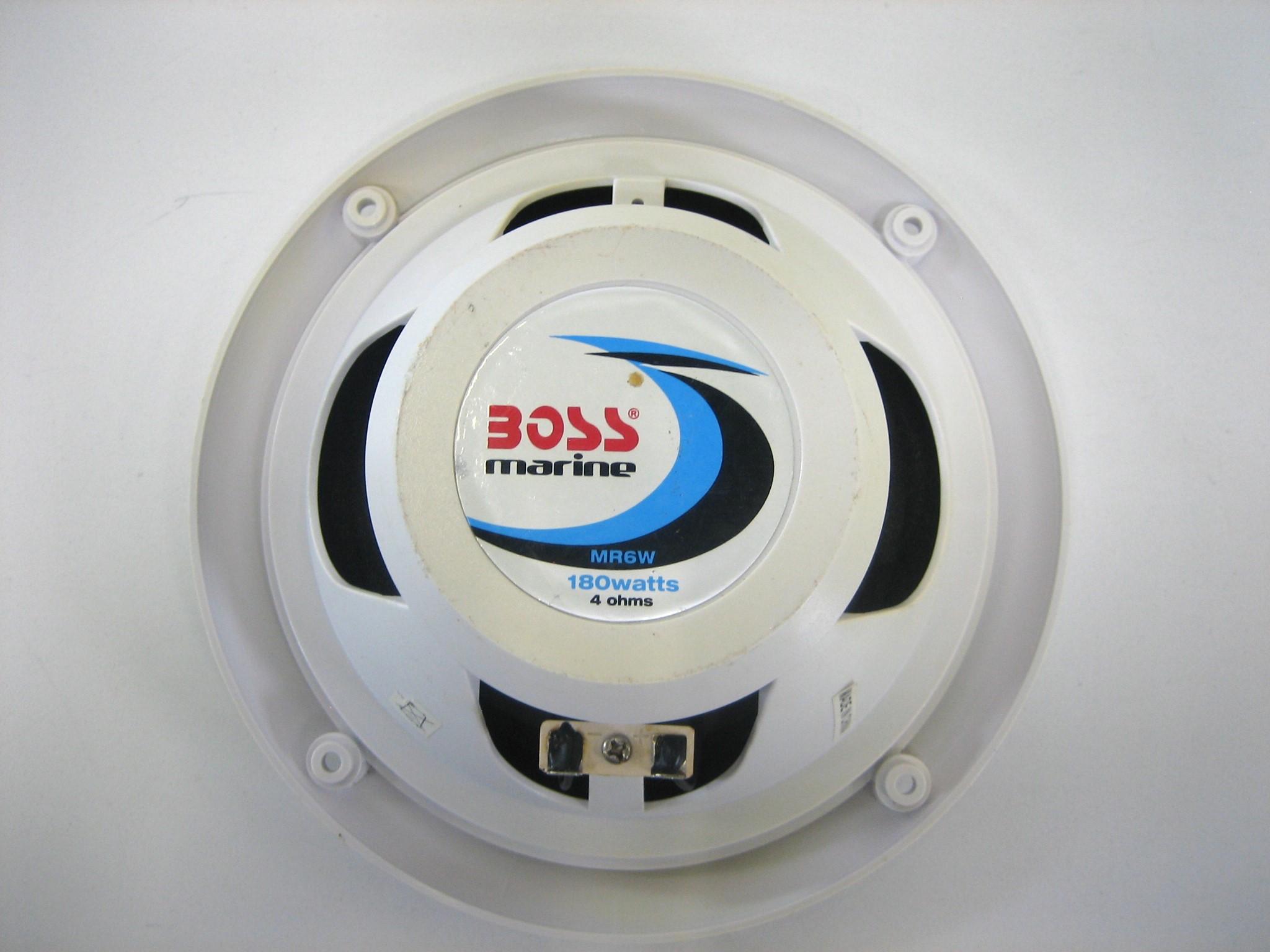 Boss Audio MR6W 6.5" 180W Dual Cone Marine/Boat Speakers Stereo- White ...