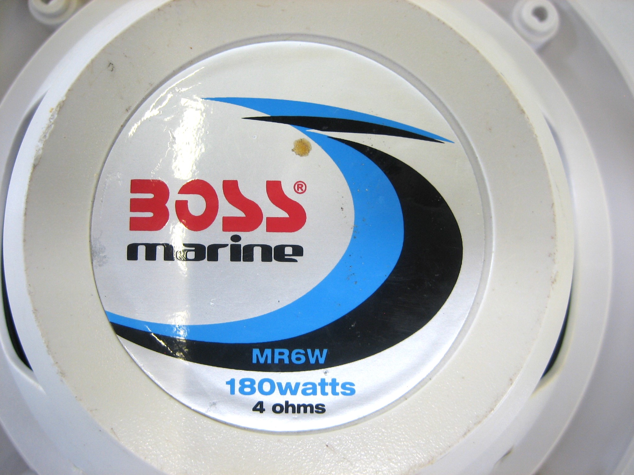 Boss Audio MR6W 6.5" 180W Dual Cone Marine/Boat Speakers Stereo- White ...
