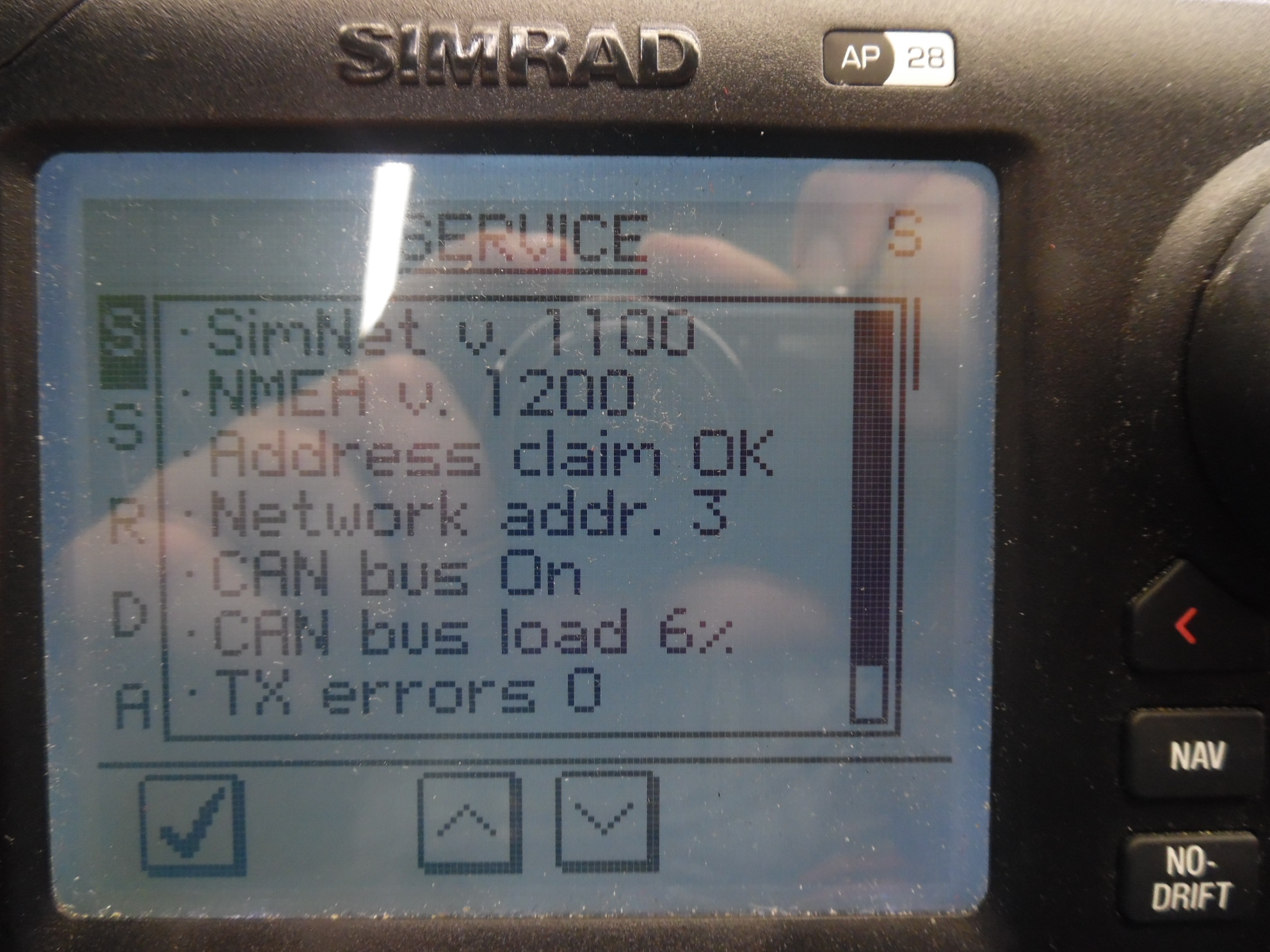 Simrad AP28 Autopilot Control Head 22096622 Tested - Max Marine Electronics