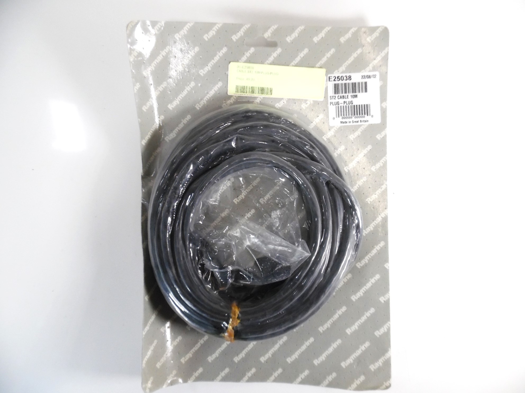 Raymarine E25038 - 10-Meter SeaTalk 2 Cable Plug-Plug - New Old Stock ...