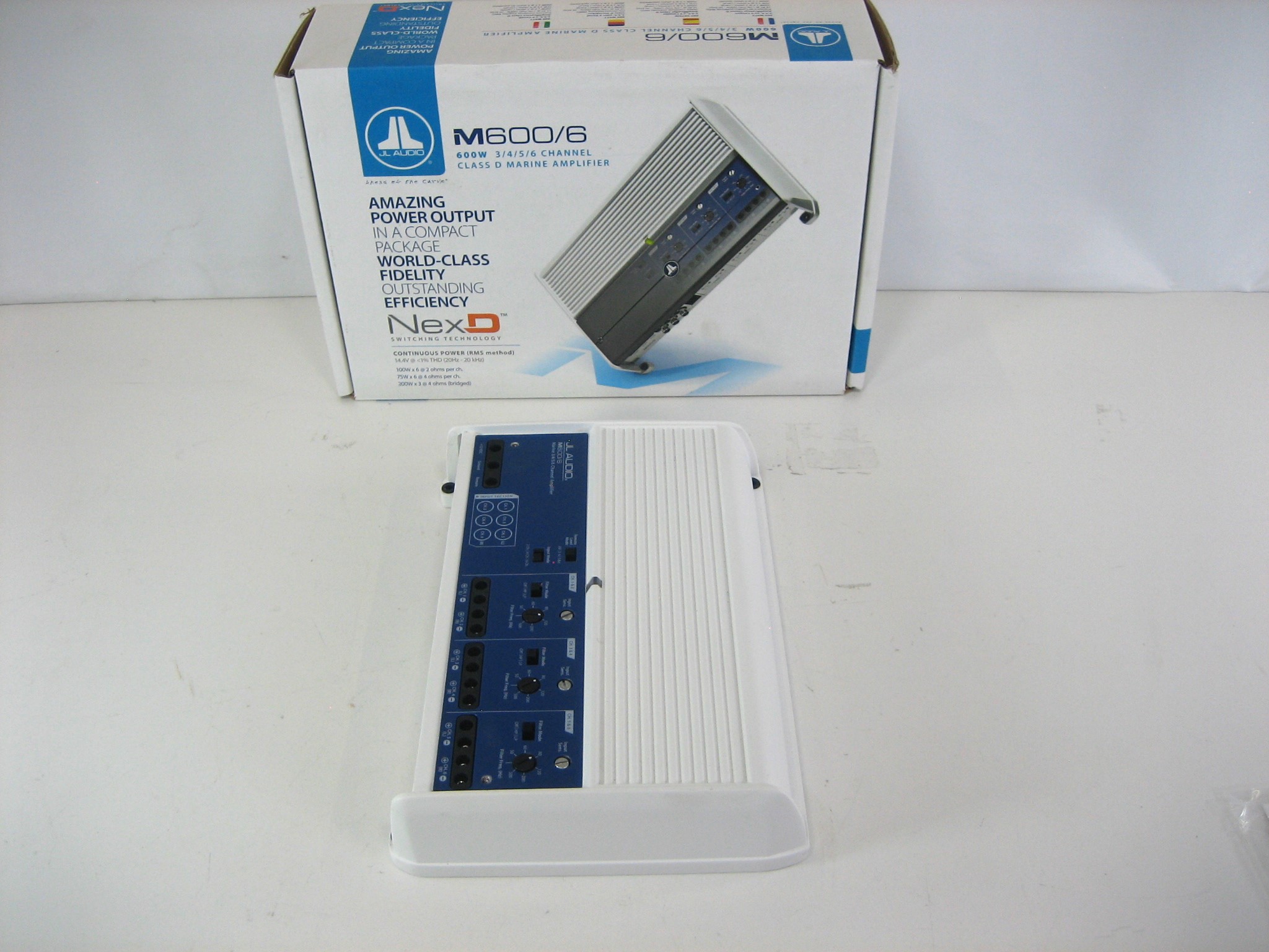 JL AUDIO M600/6 Full-Range Marine Amplifier 6CH 600Watts - Max Marine ...