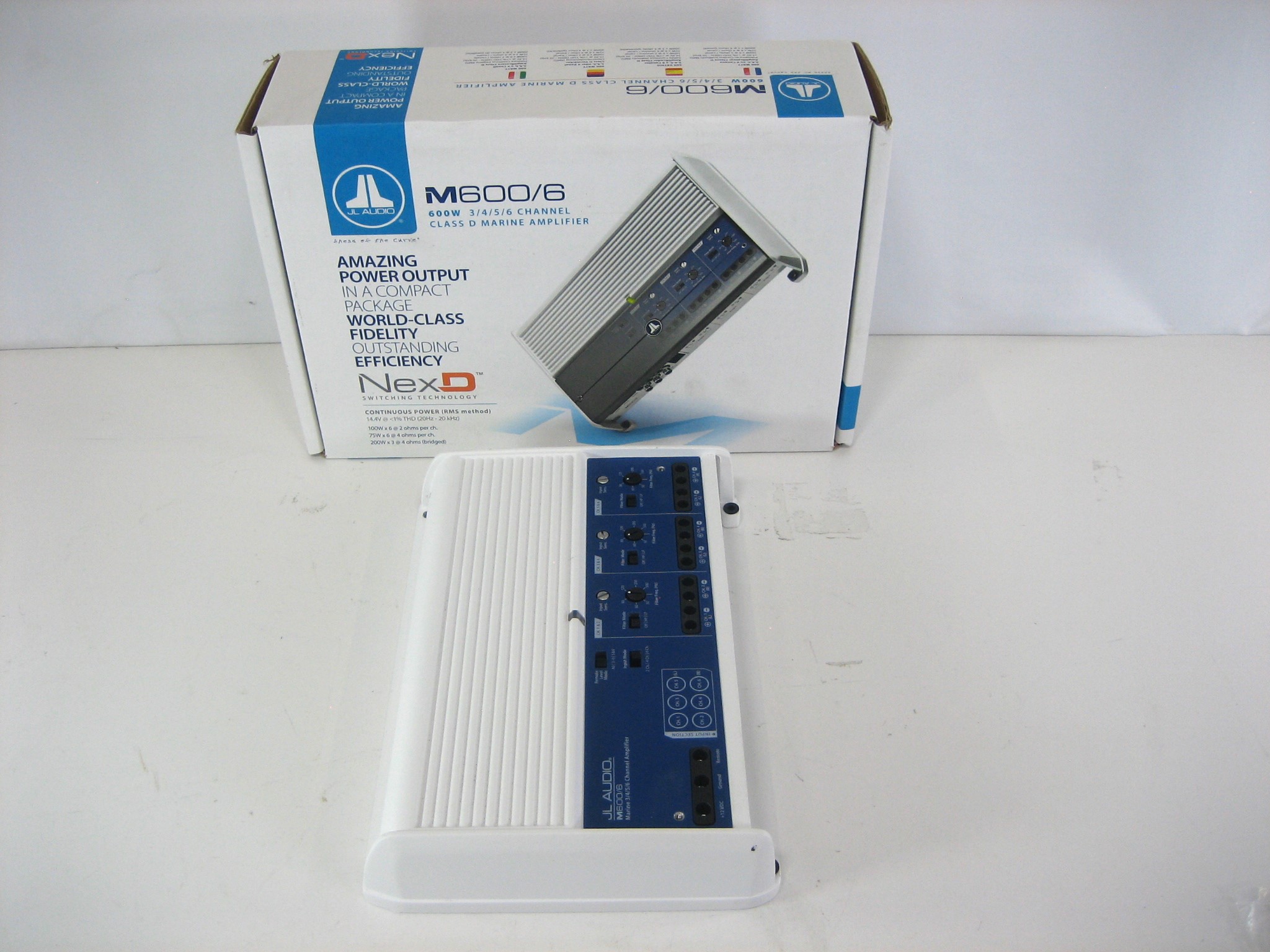 JL AUDIO M600/6 Full-Range Marine Amplifier 6CH 600Watts - Max Marine ...