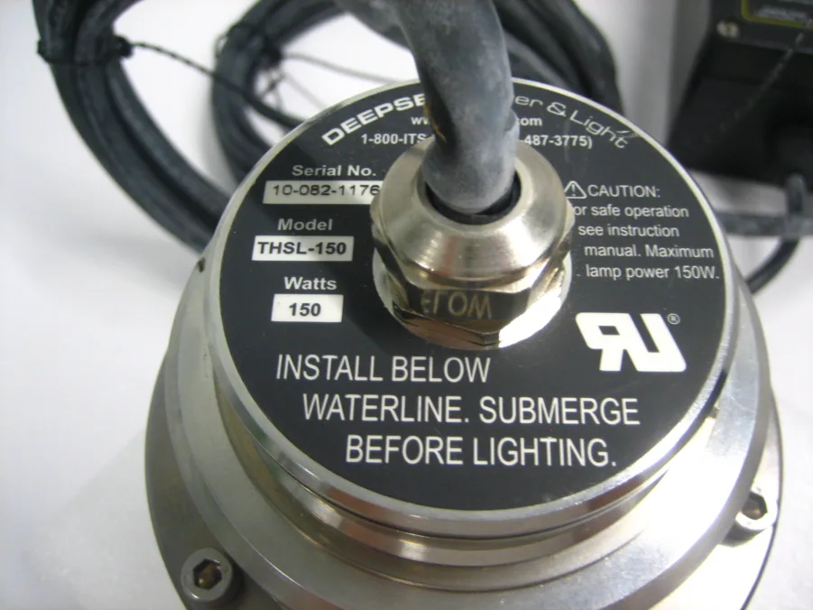 DeepSea 150w 120vac HID Underwater Thru-Hull Sealite *NEW* THSL-150 ...