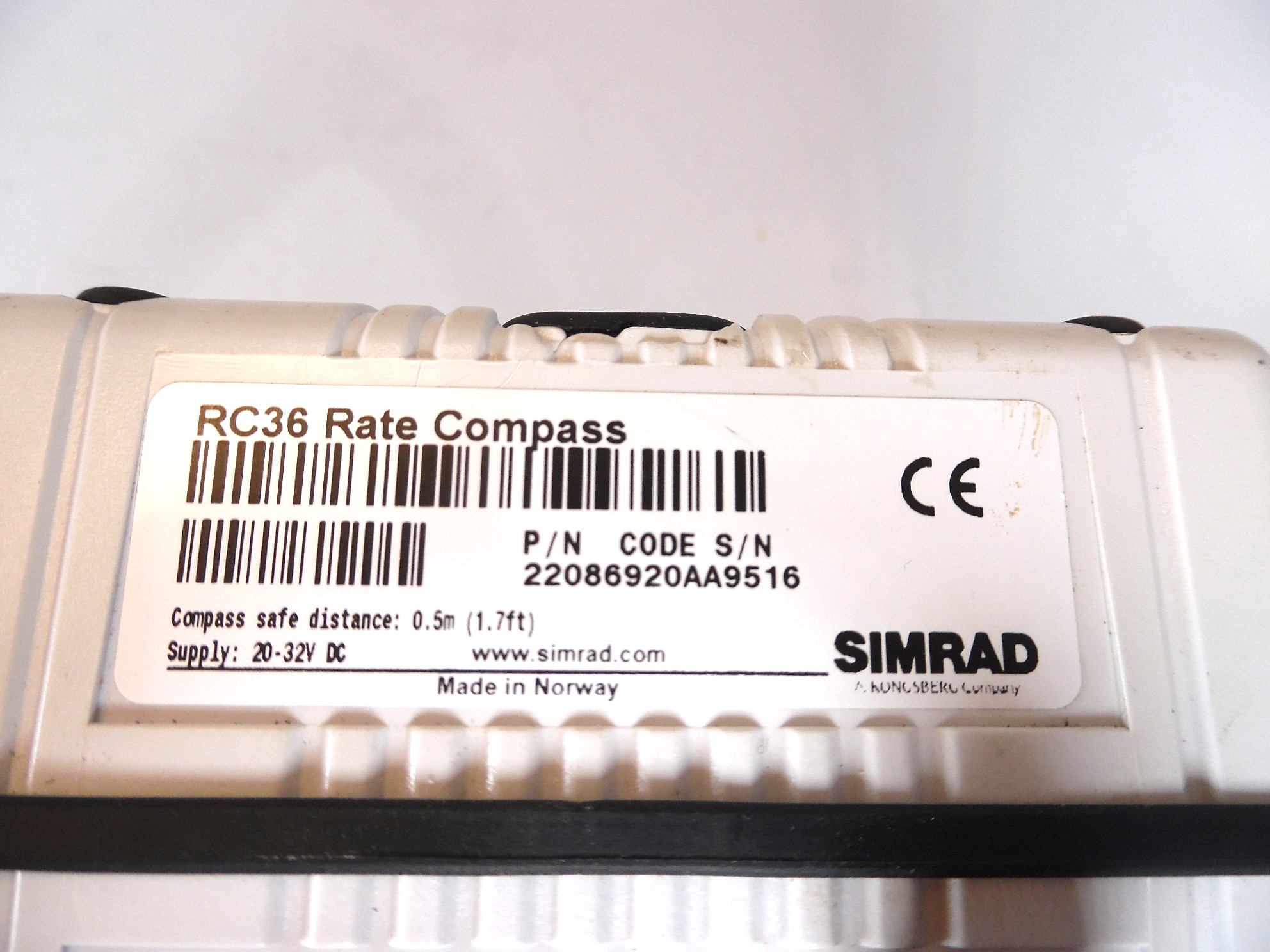 Simrad RC36 Autopilot Rate Compass Fully Tested 22086920 - Max Marine ...