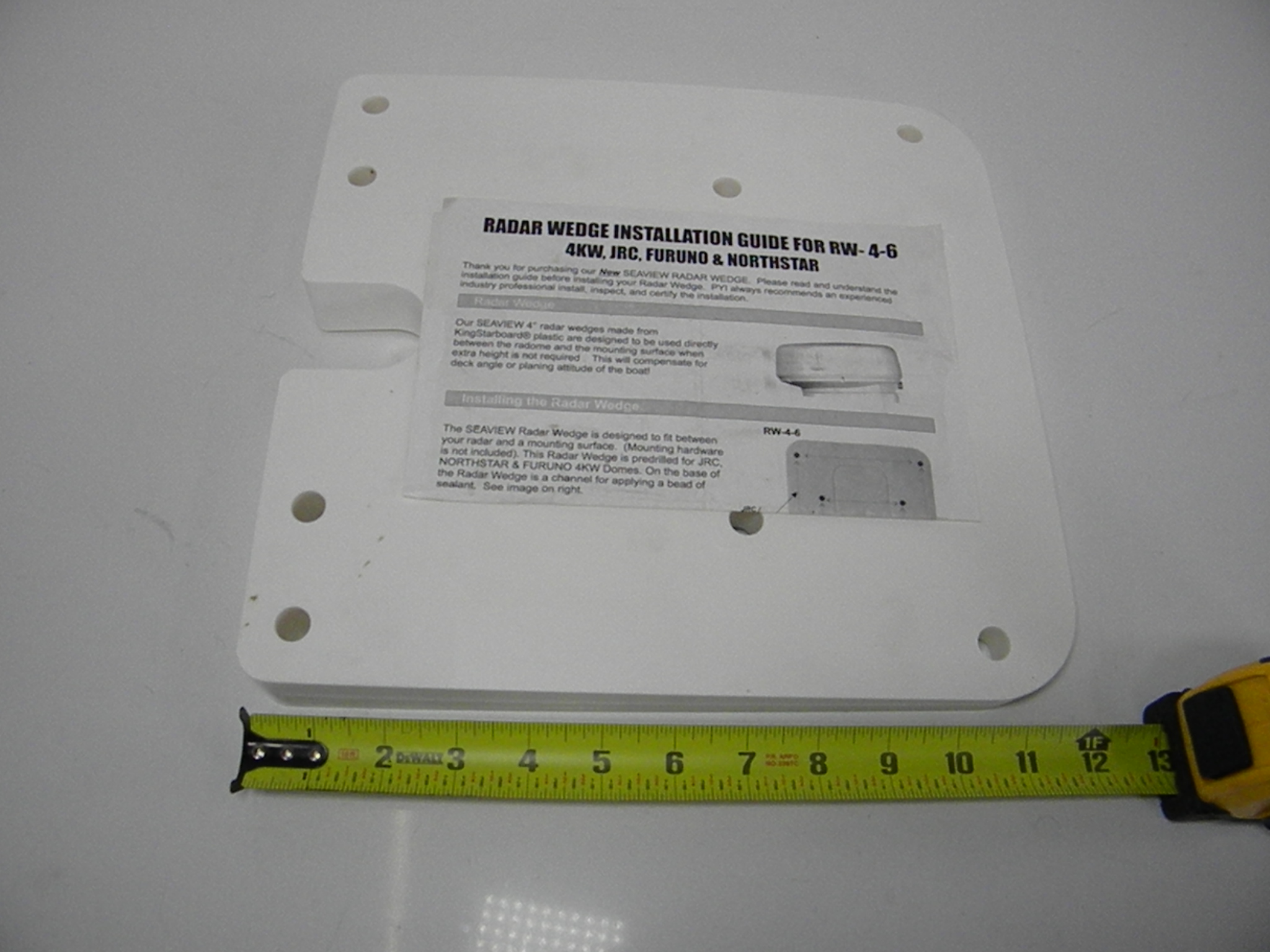 SeaView RW-4-6 Composite Wedge for Furuno, Northstar & JRC 4KW Radomes ...