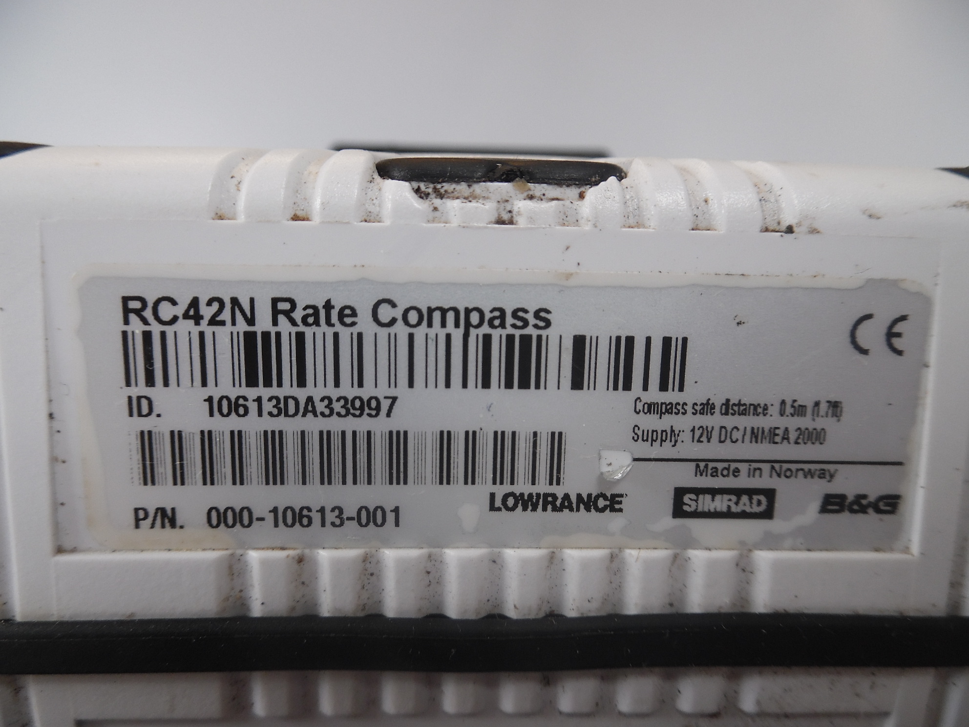 Simrad~RC42 Rate Compass~NMEA2000 Simnet Heading Sensor - Max Marine ...