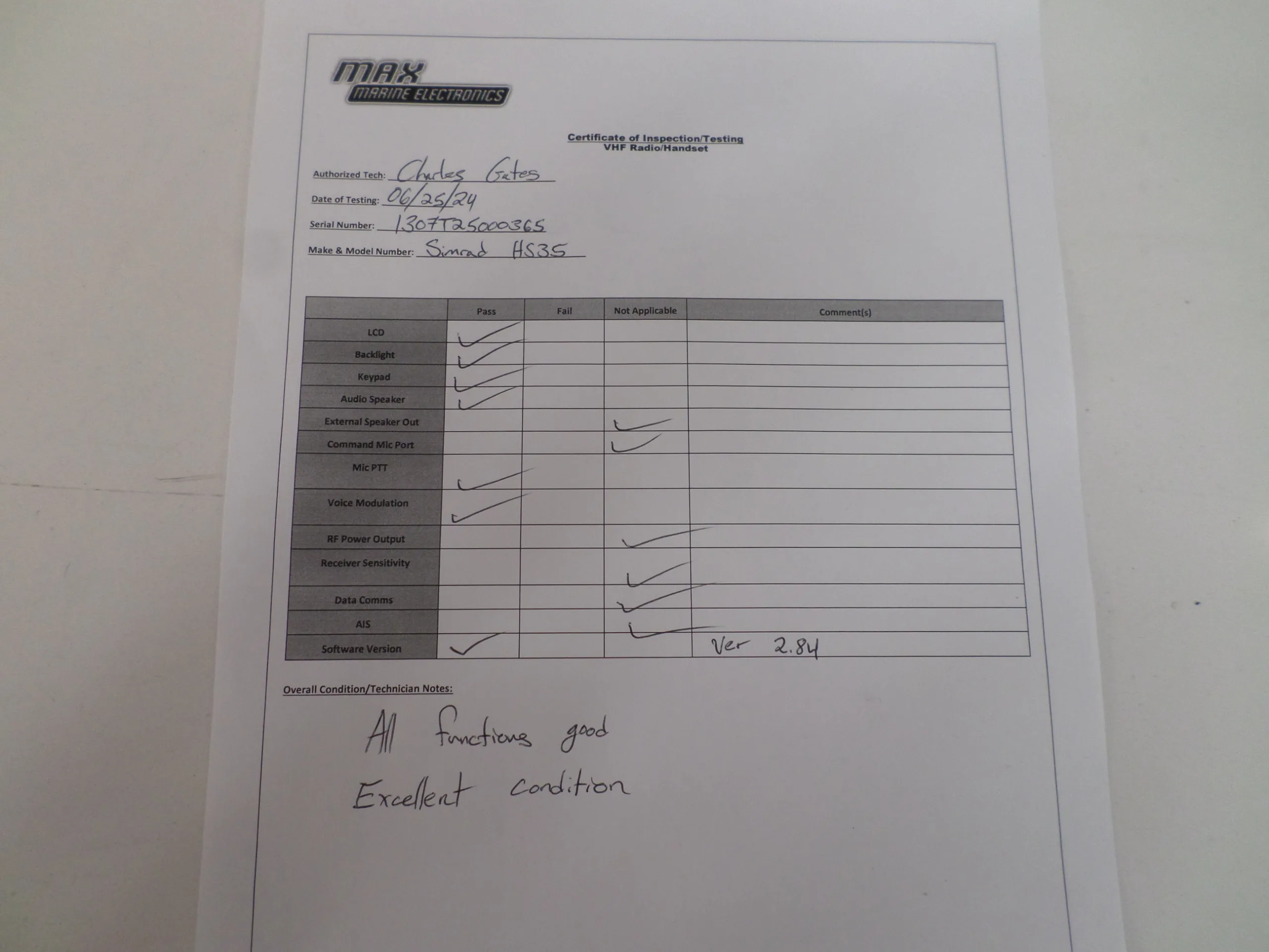 Simrad HS35 Wireless Second Station Handset for RS35 and RS90 Marine ...