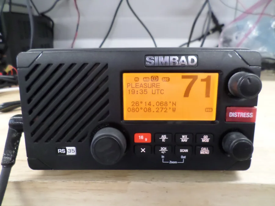 Simrad RS35 VHF with AIS Receiver - **New Cable** - Max Marine Electronics