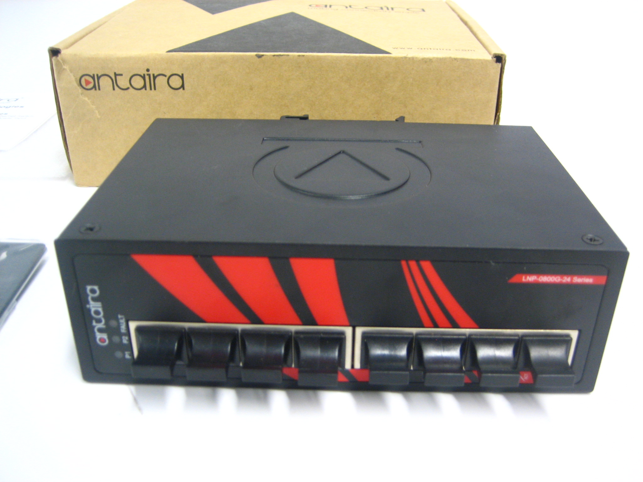 Antaira LNP-0800G-24-T *OPEN BOX* 8 Port PoE+ Unmanaged Gigabit ...