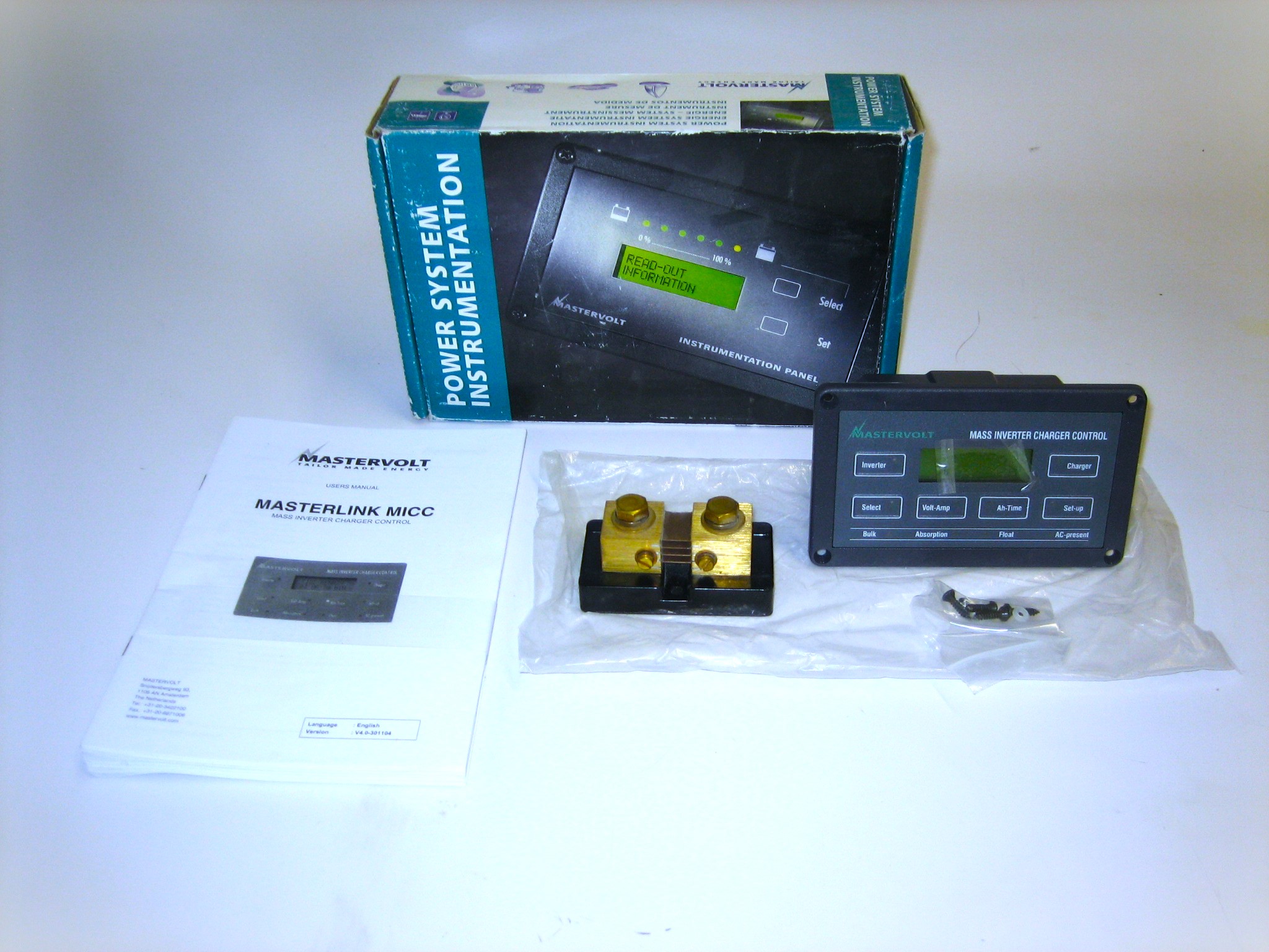 Mastervolt MasterLink MICC Mass Inverter Charger Control w/Shunt *NEW ...