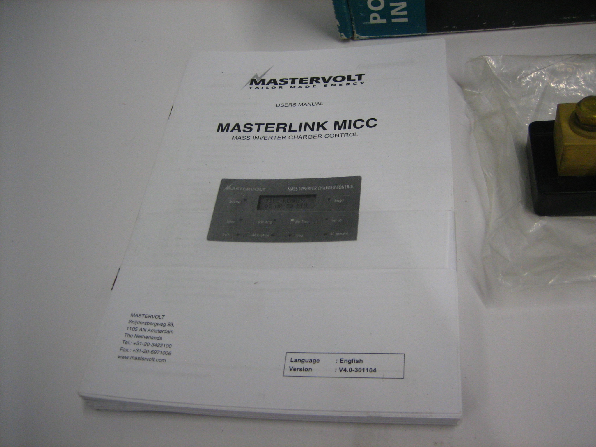 Mastervolt MasterLink MICC Mass Inverter Charger Control w/Shunt *NEW ...