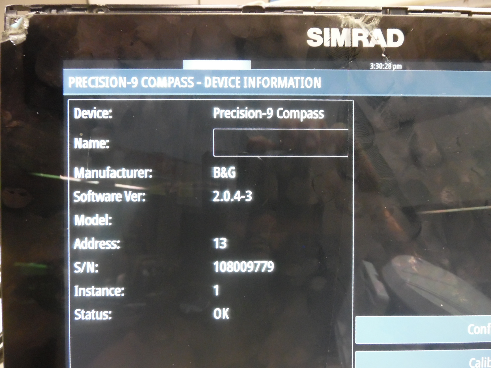 Simrad Precision 9 Compass W/Mounting Bracket-Tested - Max Marine ...