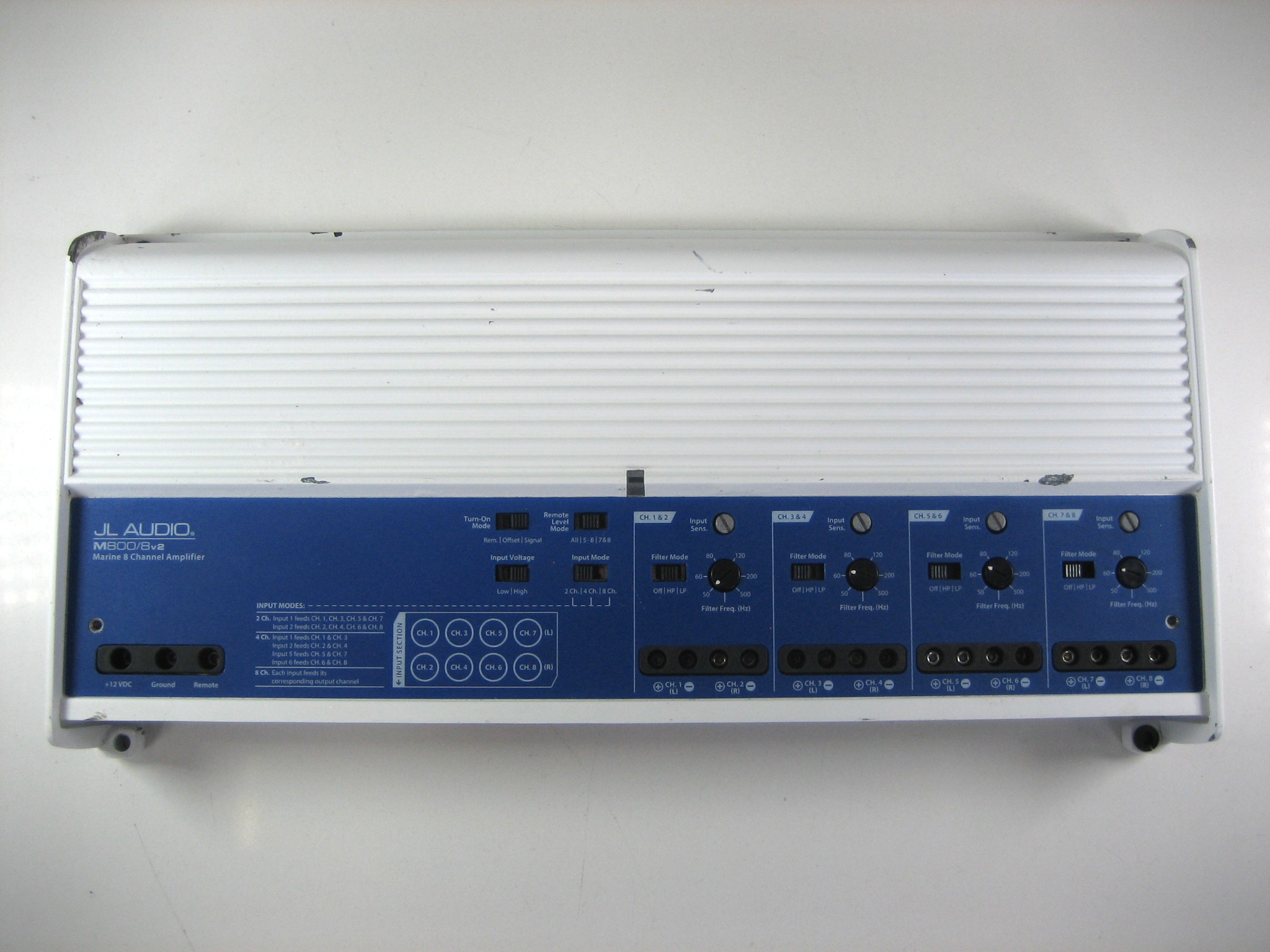 JL Audio M800/8v2 Marine 8 Channel Amplifier For Parts/Repair No ...