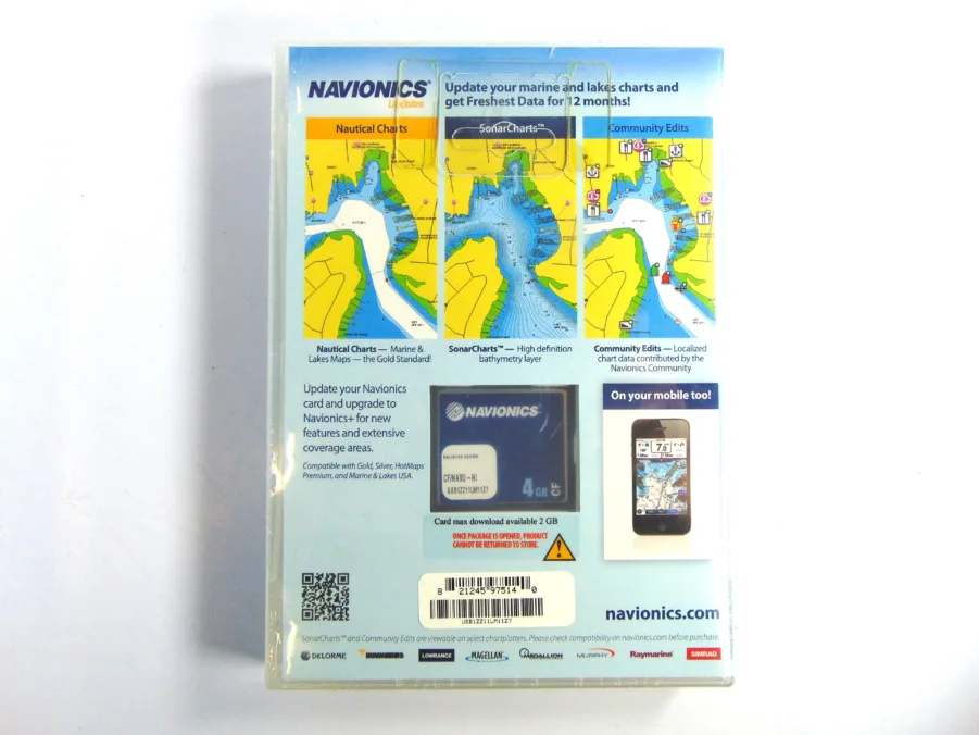 Navionics 4GB CF Chart Card CF/NAVU-NI "USA & Canada" Navionics Update ...