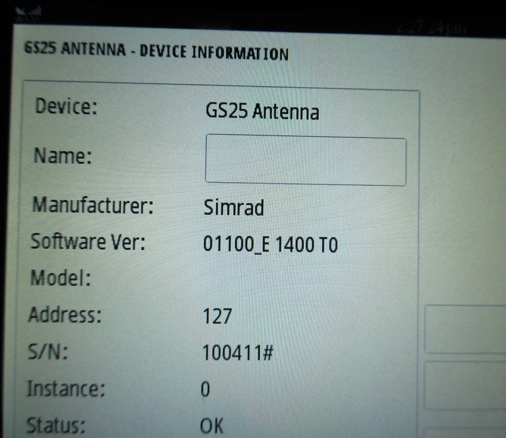 Simrad GS-25 GPS & Heading Sensor Tested Good (000-11043-001) - Max ...