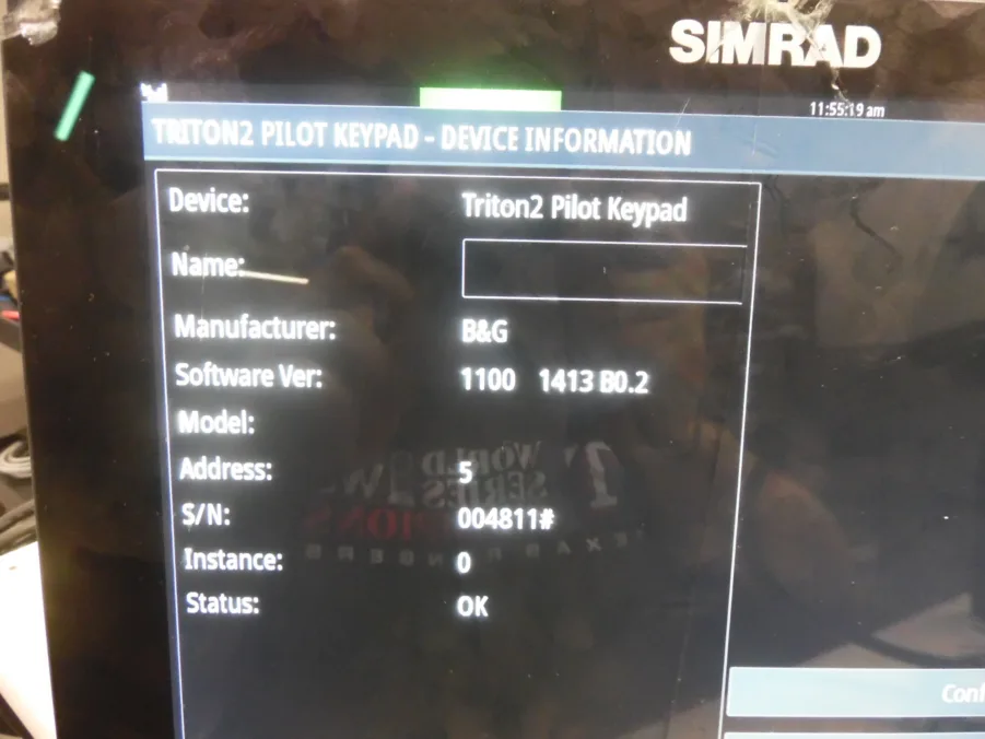 Navico-B&G Triton 2 Autopilot Controller Keypad 000-13296-001 - Max ...