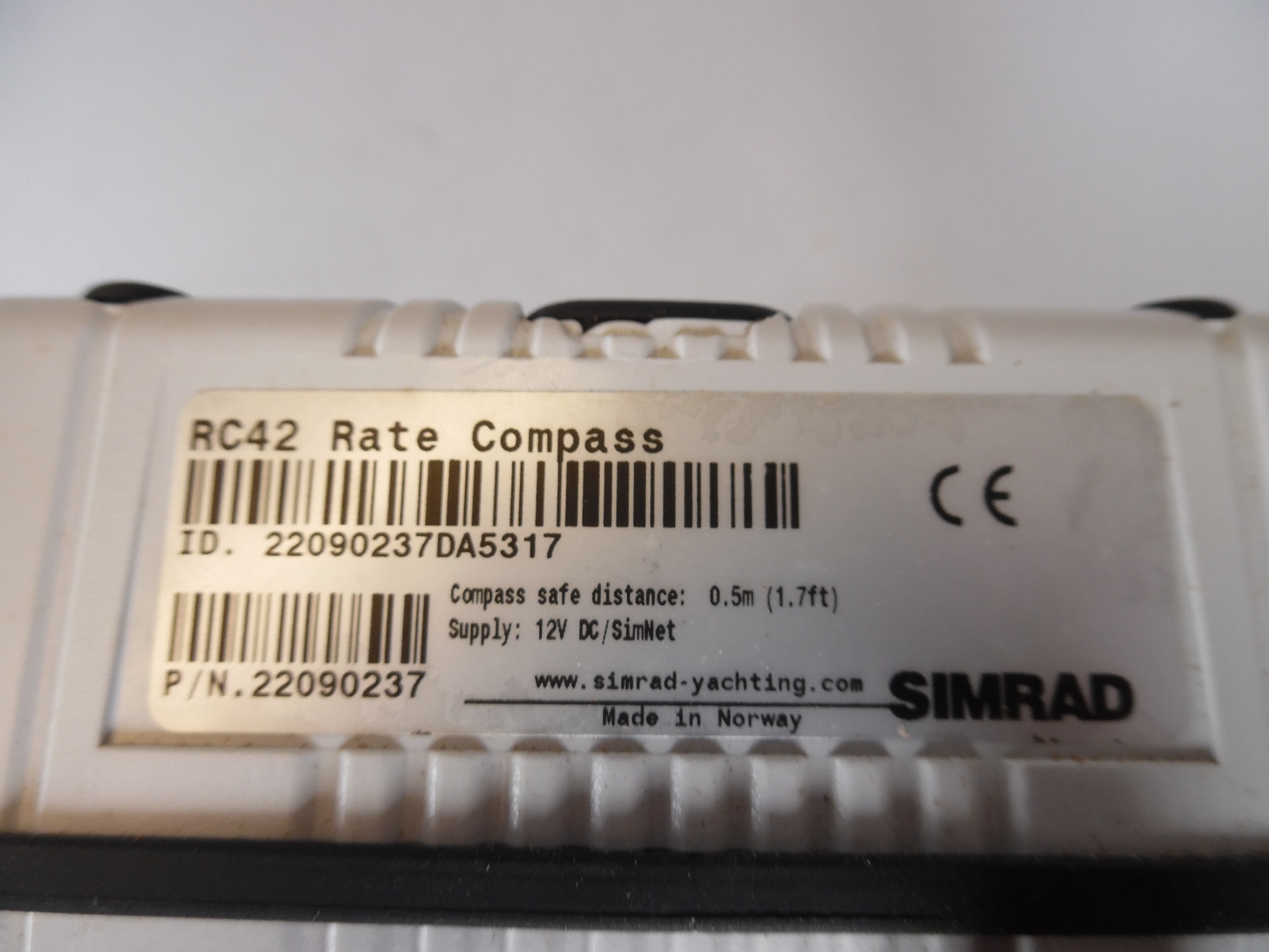 Simrad RC42 Rate Compass Simnet NMEA2000 Heading Sensor 22090237 - Max ...