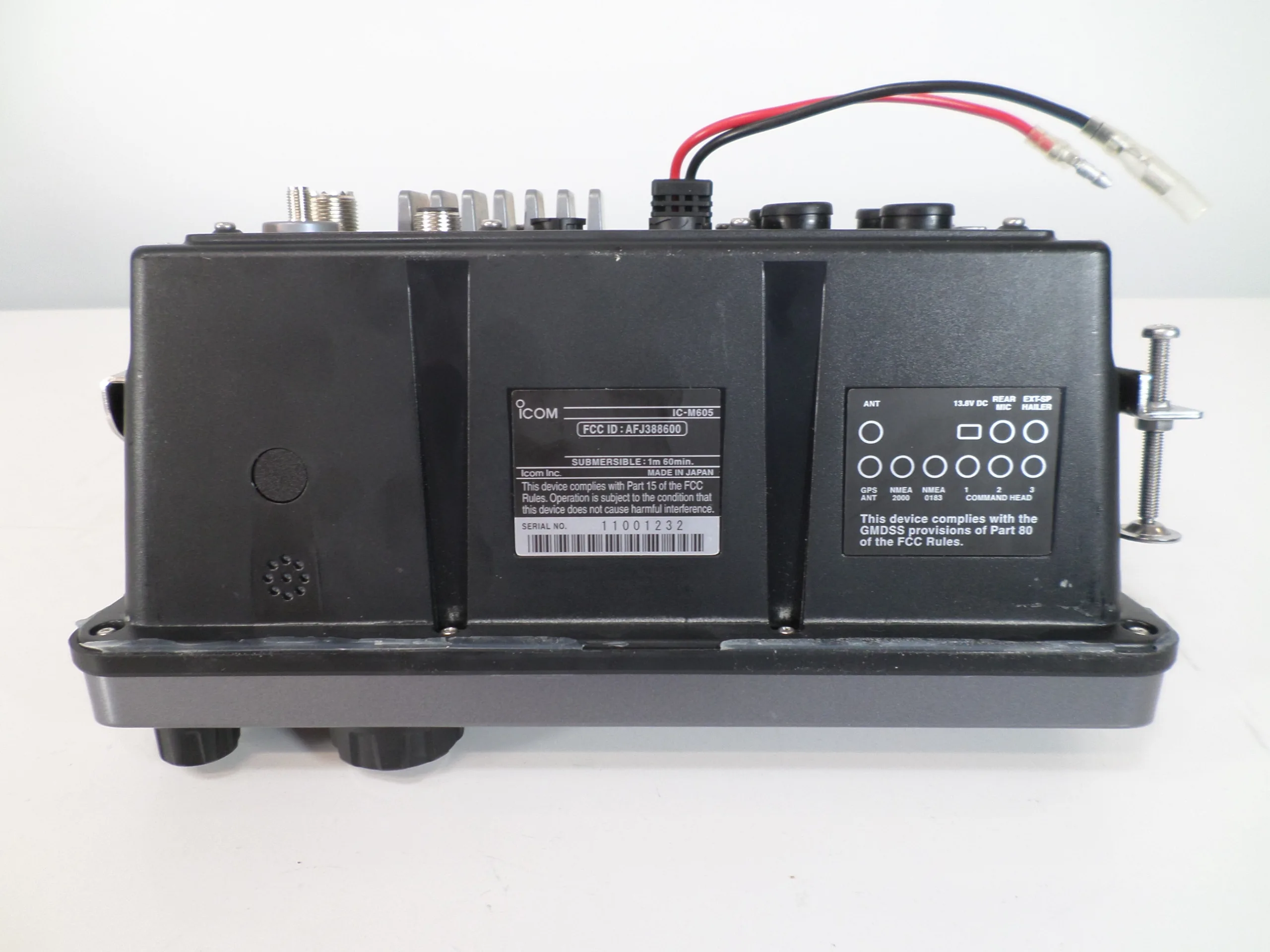 Icom IC-M605 Marine VHF Two Way Radio with Integrated GPS - Max Marine ...