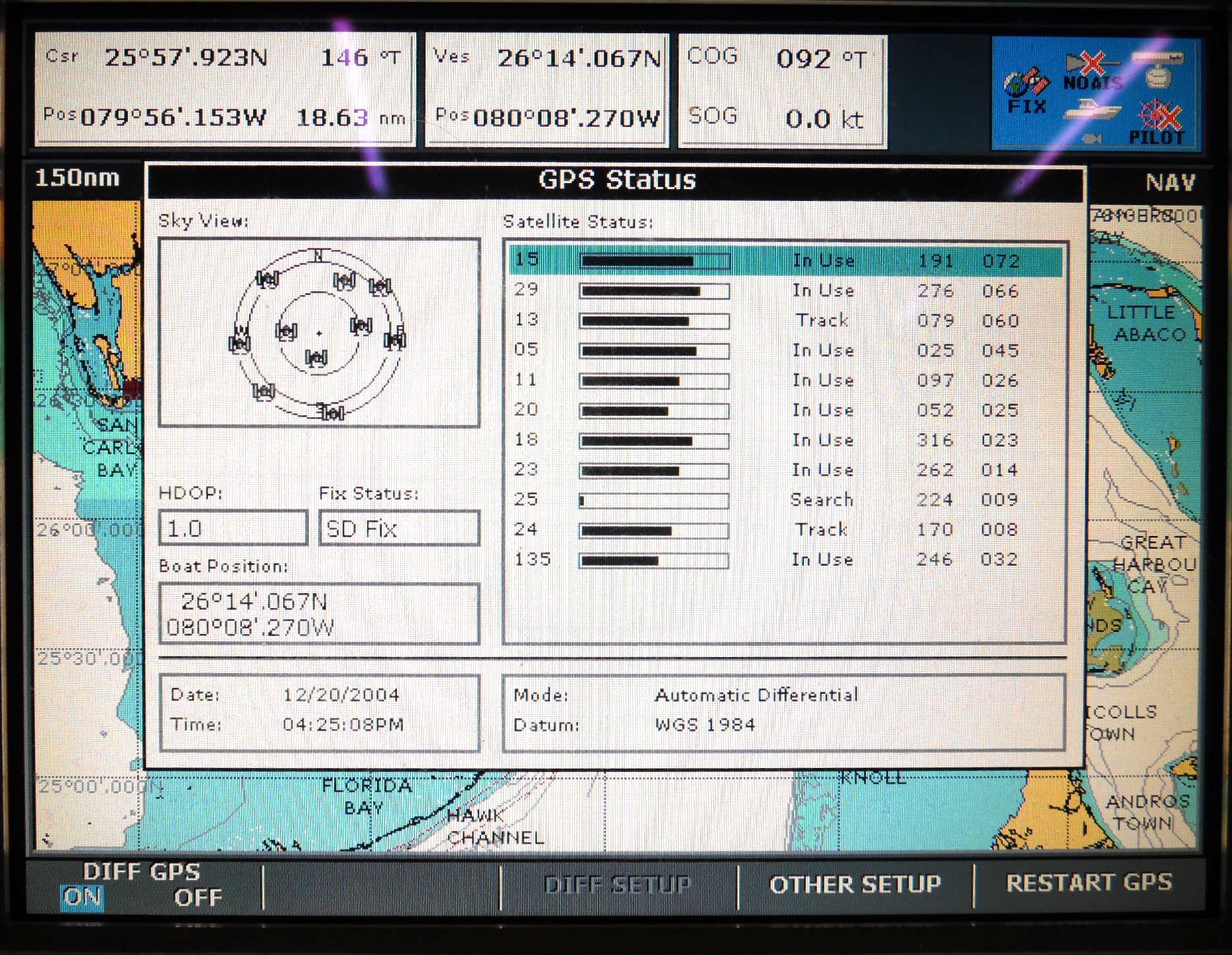 Raymarine Raystar 125 GPS Antenna w/ 9'ft. Cable and Pole Mount Kit ...