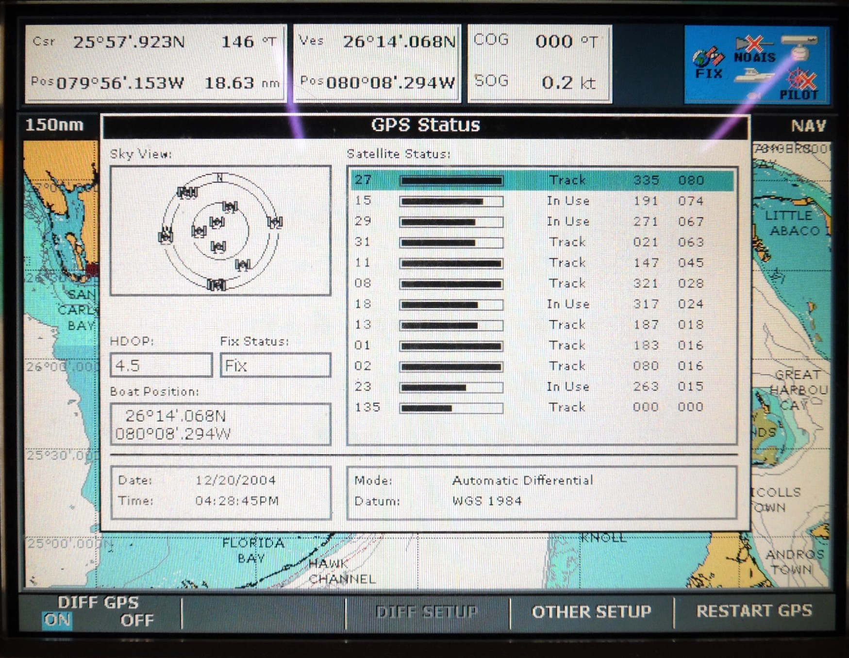 Raymarine Raystar 125 GPS Antenna w/ 9'ft. Cable and Pole Mount Kit ...