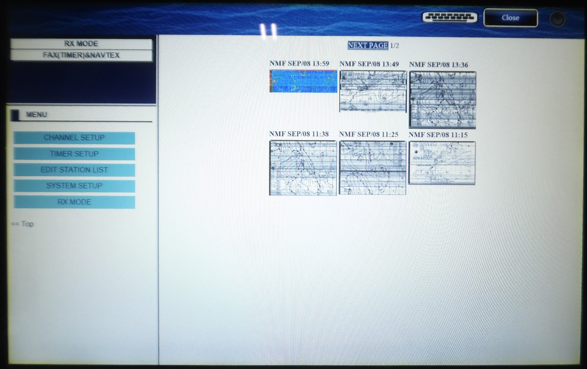 Furuno FAX-30 Weatherfax/Navtex Receiver w/ Power + Network Cables ...